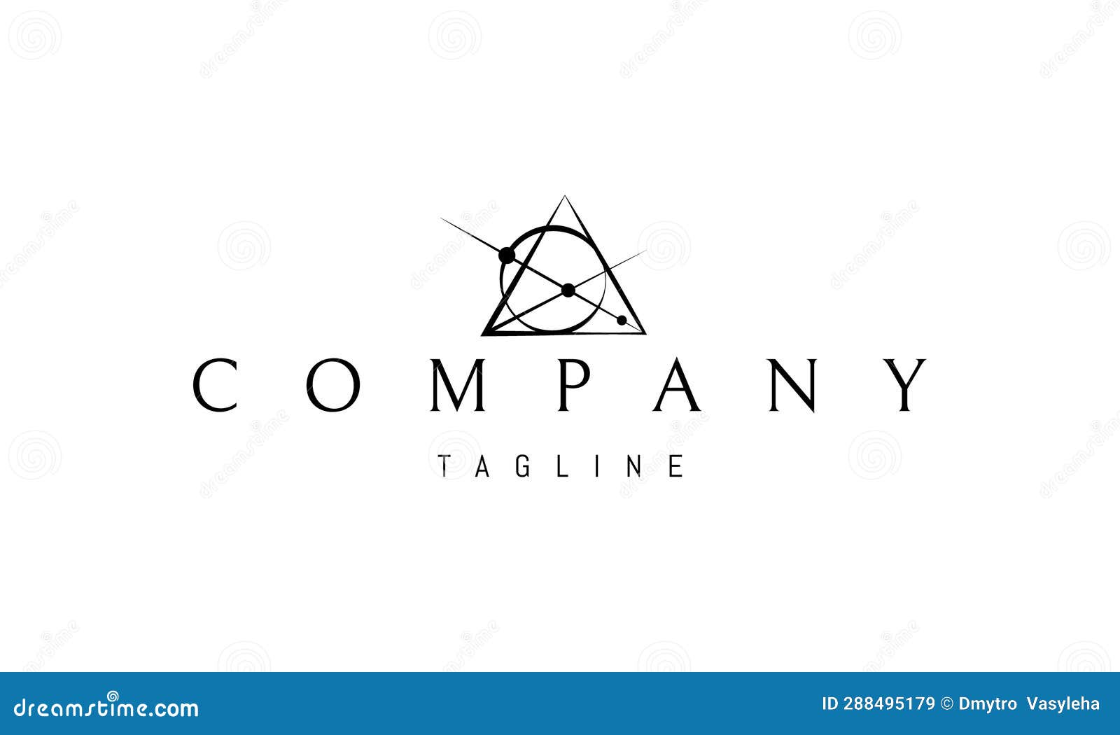 Vector Logo on Which an Abstract Image of the Intersection of Two ...