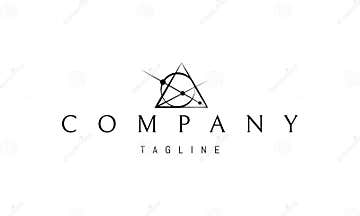 Vector Logo on Which an Abstract Image of the Intersection of Two ...