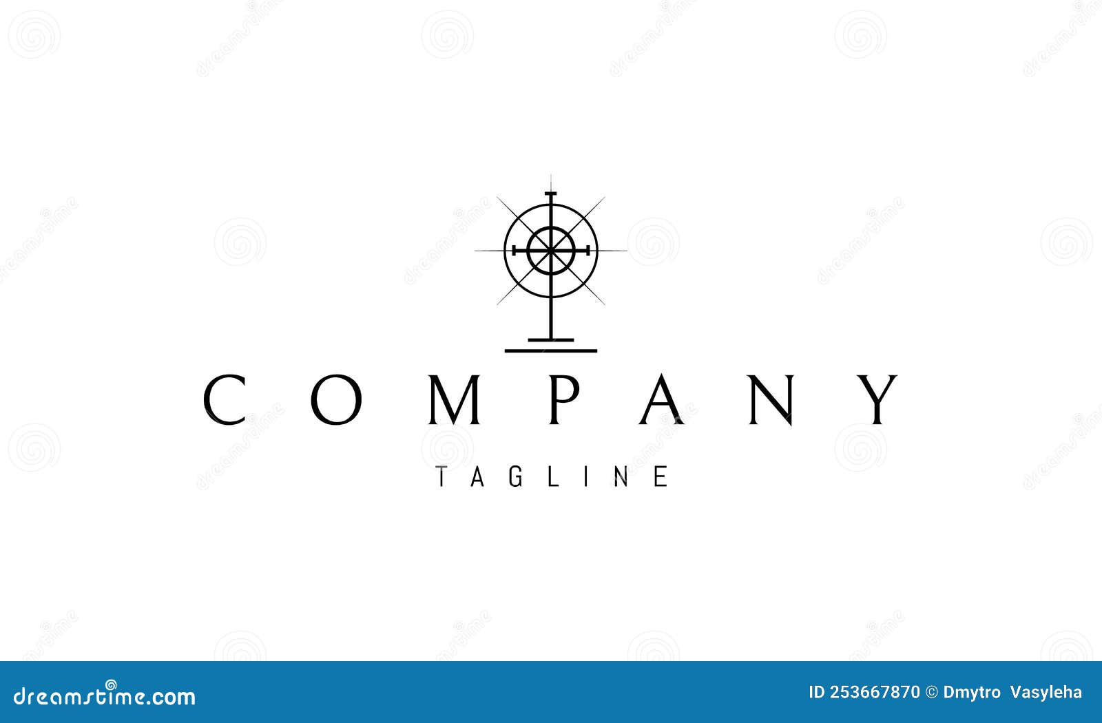 Vector Logo on Which an Abstract Image of a Religious Cross with a ...