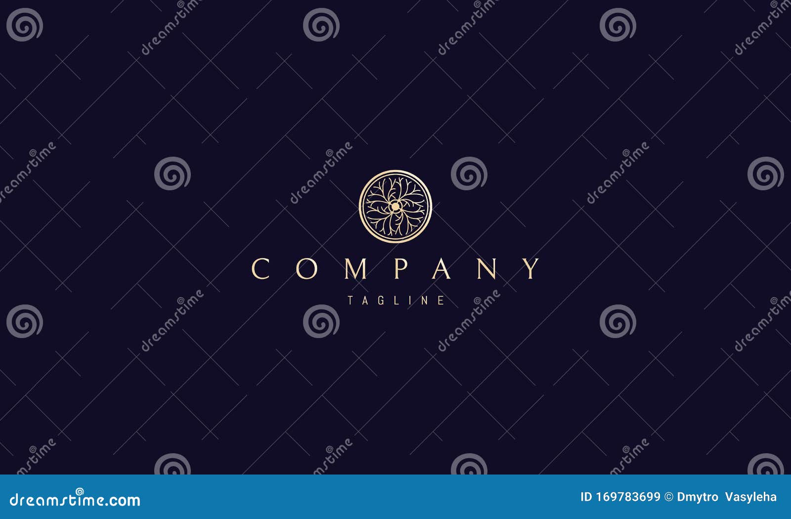 Vector Logo on Which an Abstract Image of a Round Pattern. Stock Vector ...
