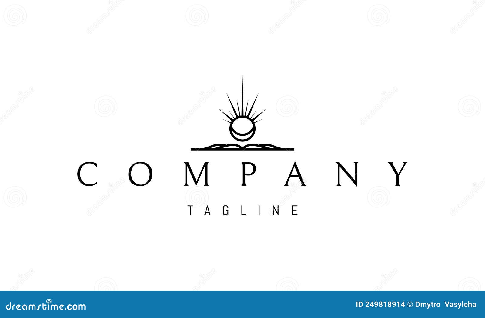 Vector Logo on Which an Abstract Image of a Star Portal in the Form of ...