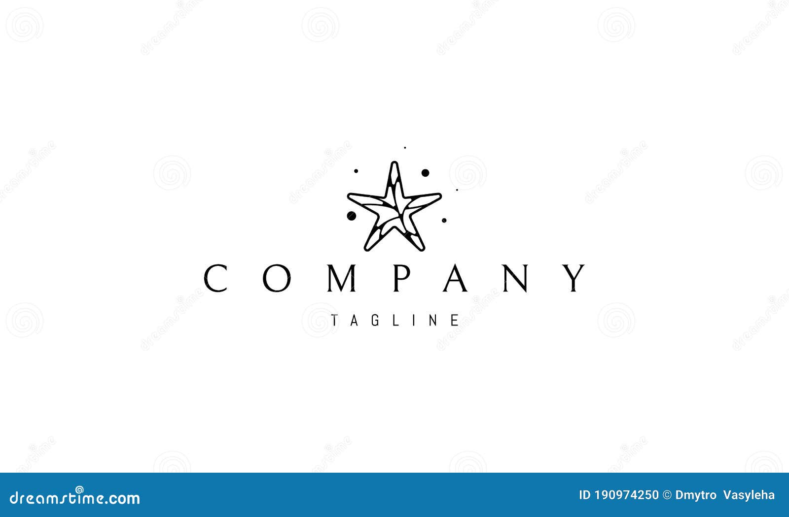 Vector Logo on Which an Abstract Image of a Starfish. Stock Vector ...