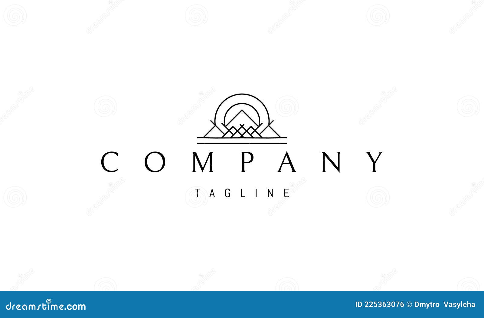 Vector Logo on Which the Abstract Image of the Sun on a Background of ...