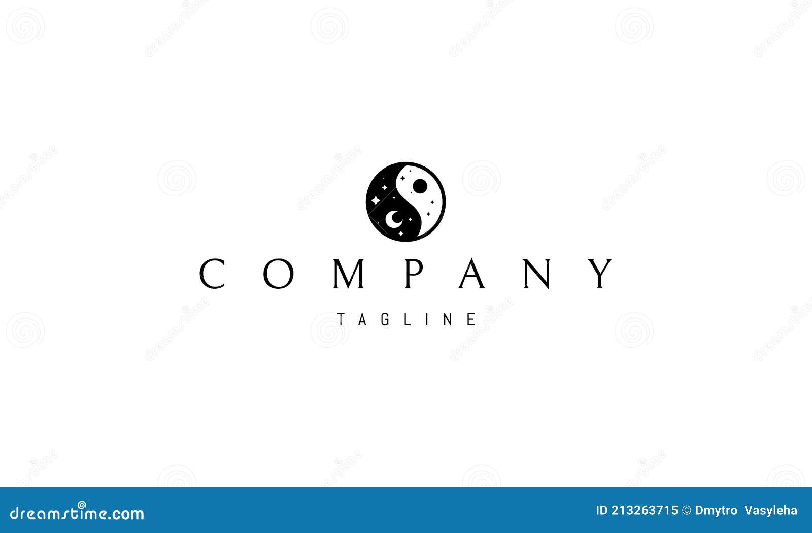 Vector Logo on Which an Abstract Image of the Symbol of the Dualism of ...