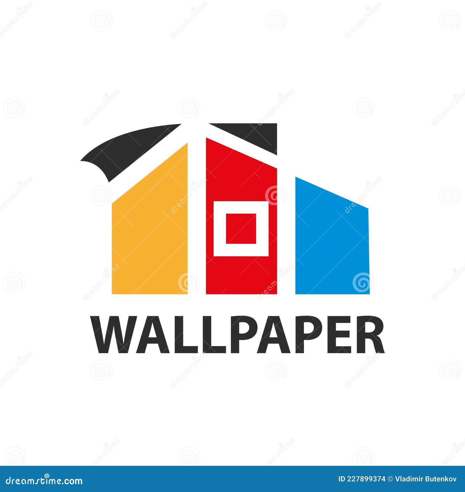 Vector Logo of the Designer Wallpaper Store Stock Vector - Illustration ...