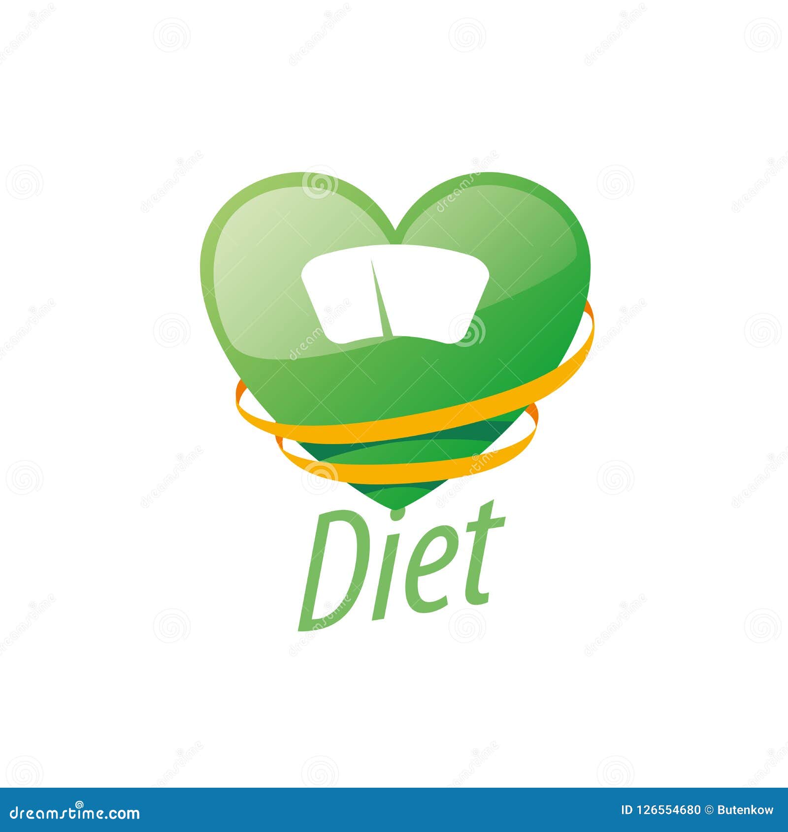Vector logo for diet stock vector. Illustration of icon - 126554680