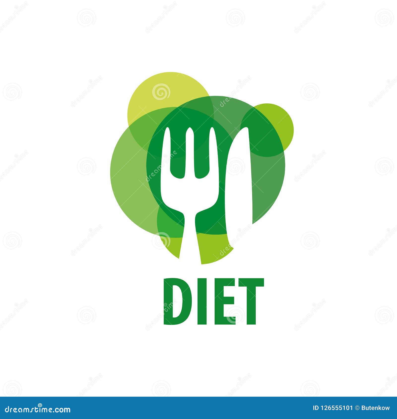 Vector logo for diet stock vector. Illustration of nature - 126555101