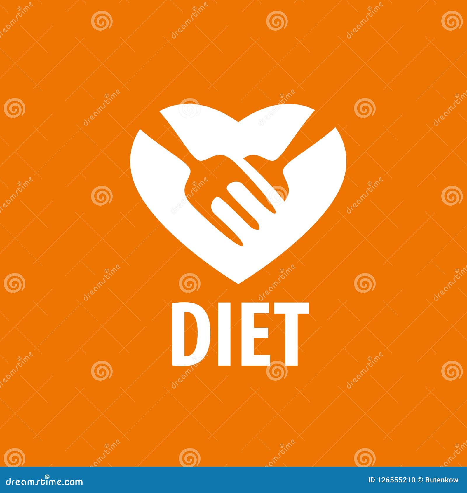 Vector logo for diet stock vector. Illustration of diet - 126555210