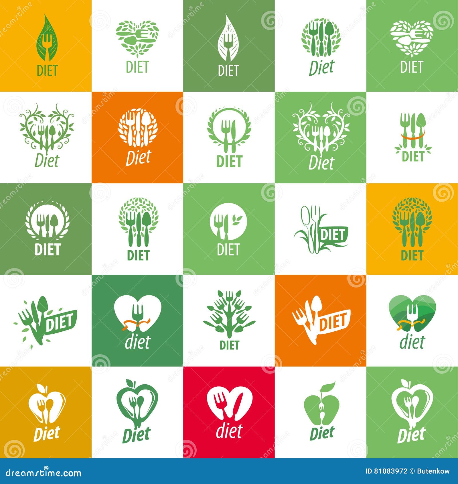 Vector logo for diet stock vector. Illustration of leaf - 81083972