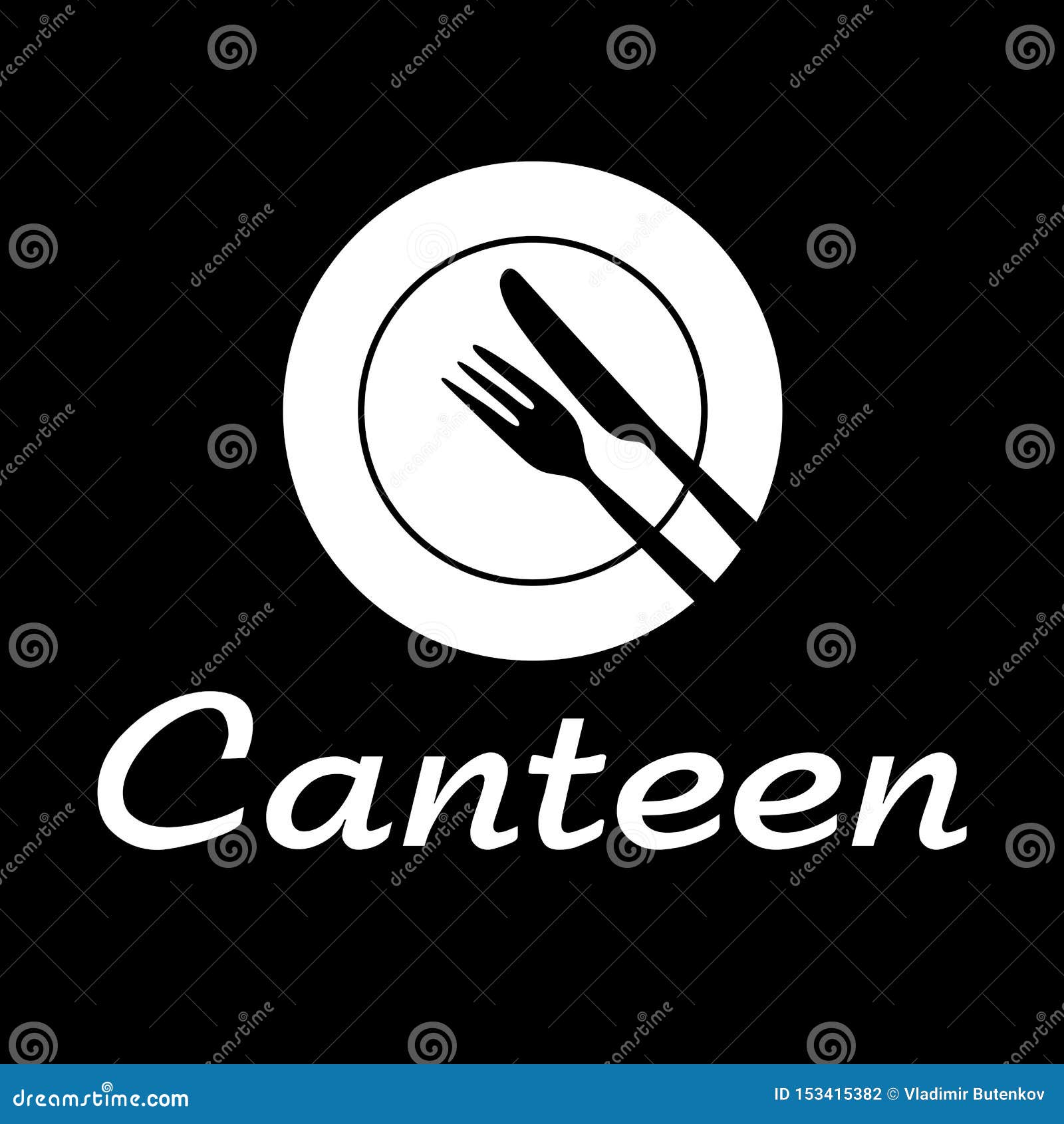 Vector Logo for Dining Room, Cafe and Restaurant Stock Illustration ...