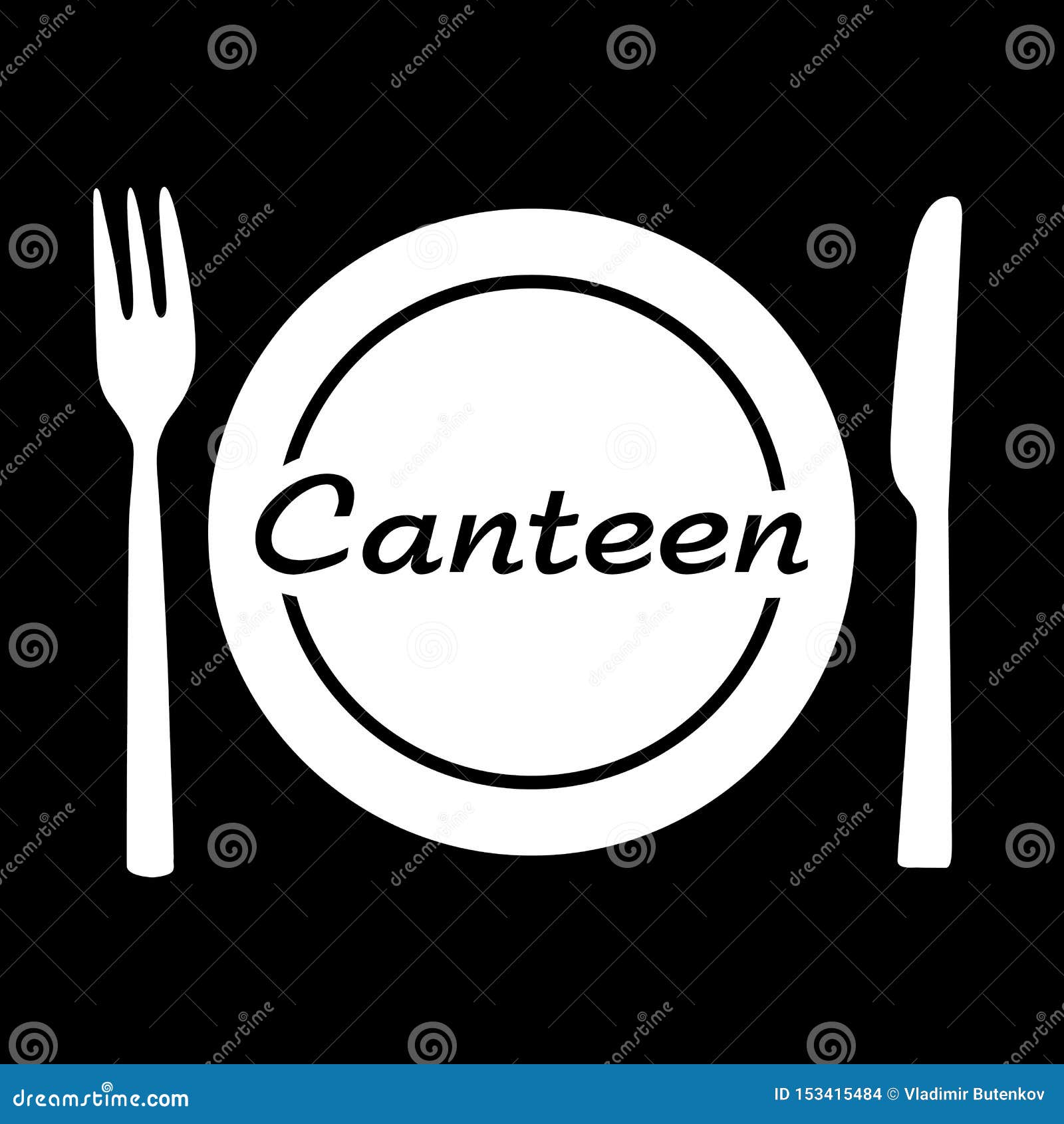 Vector Logo for Dining Room, Cafe and Restaurant Stock Illustration ...