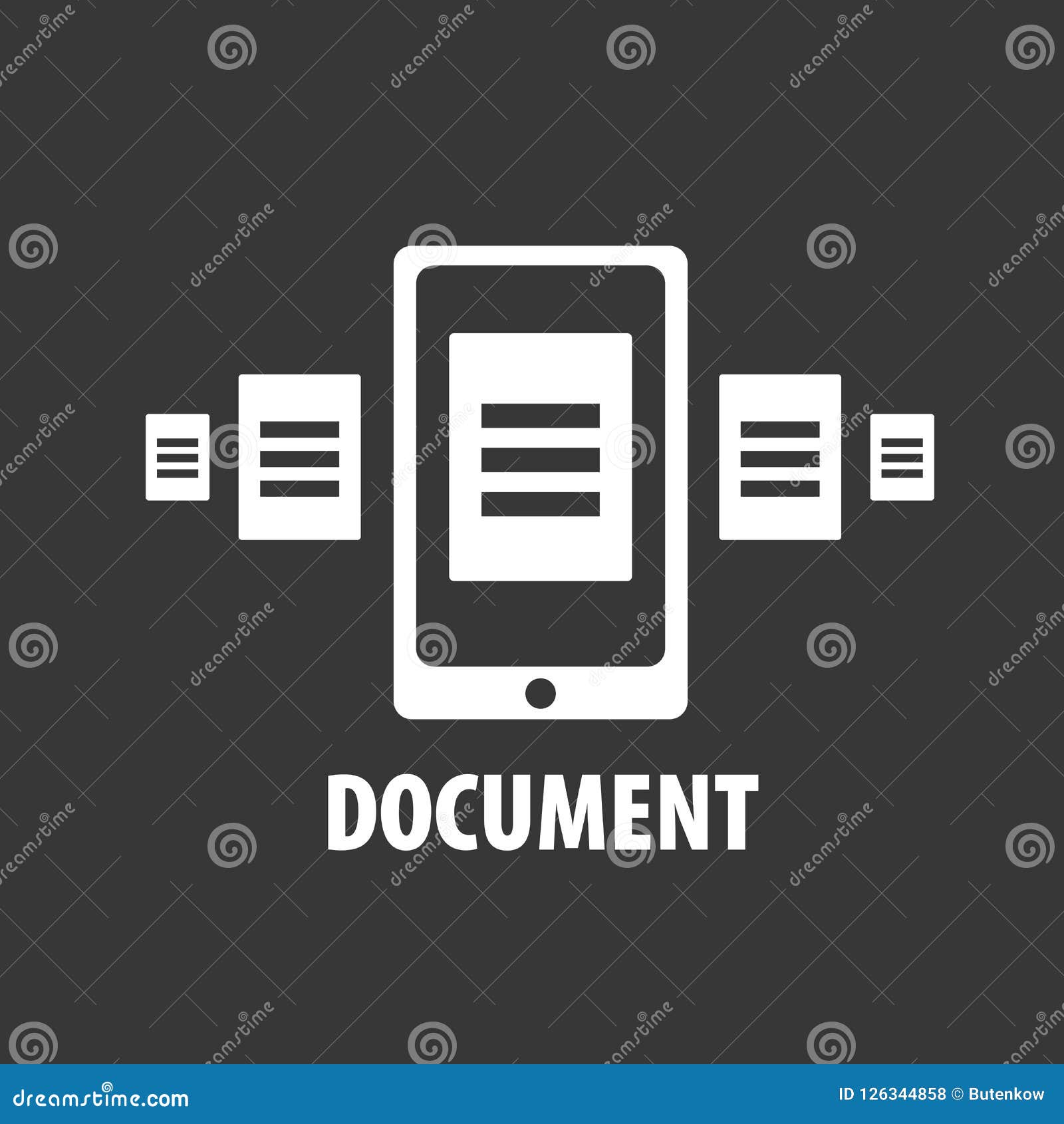 Vector logo document stock vector. Illustration of identity - 126344858