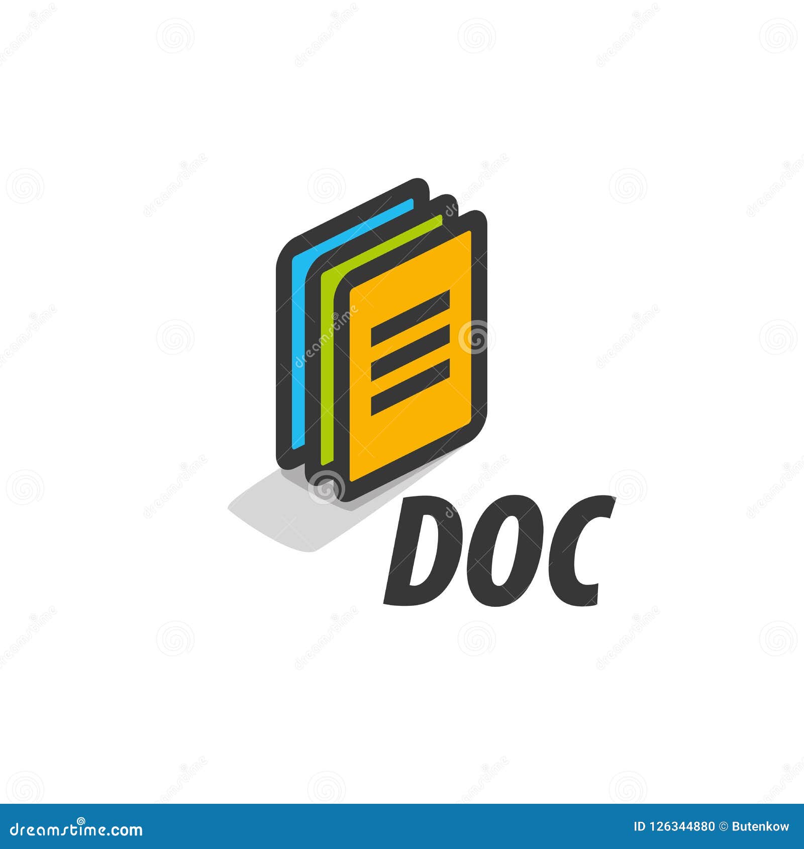 Vector logo document stock vector. Illustration of network - 126344880