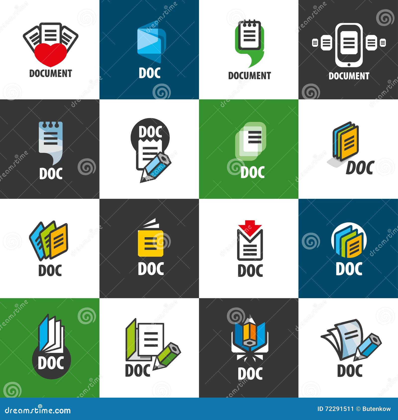 Vector logo document stock vector. Illustration of design - 72291511