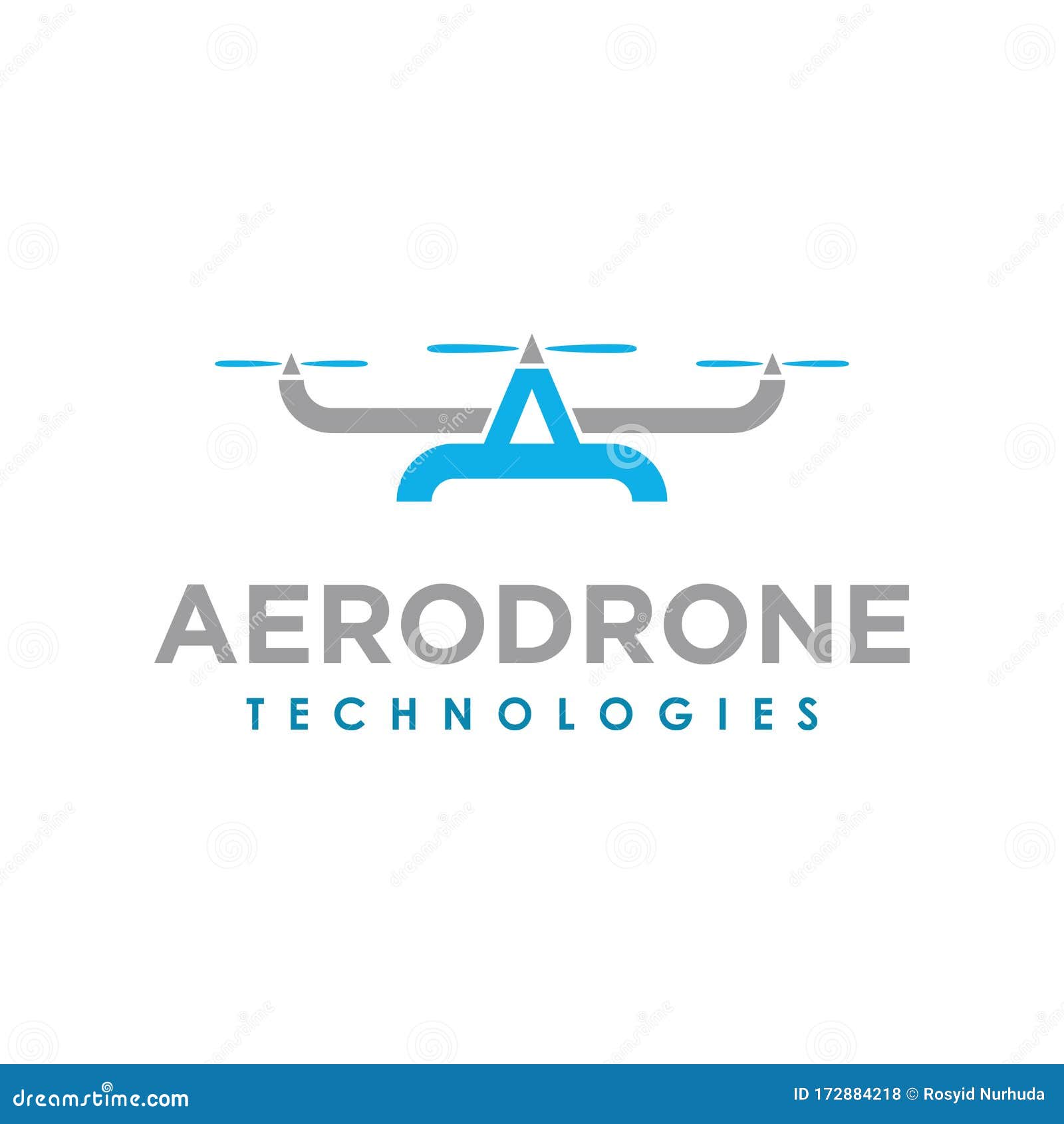 Vector Logo Drone, Minimalist Modern Abstract Stock Vector ...