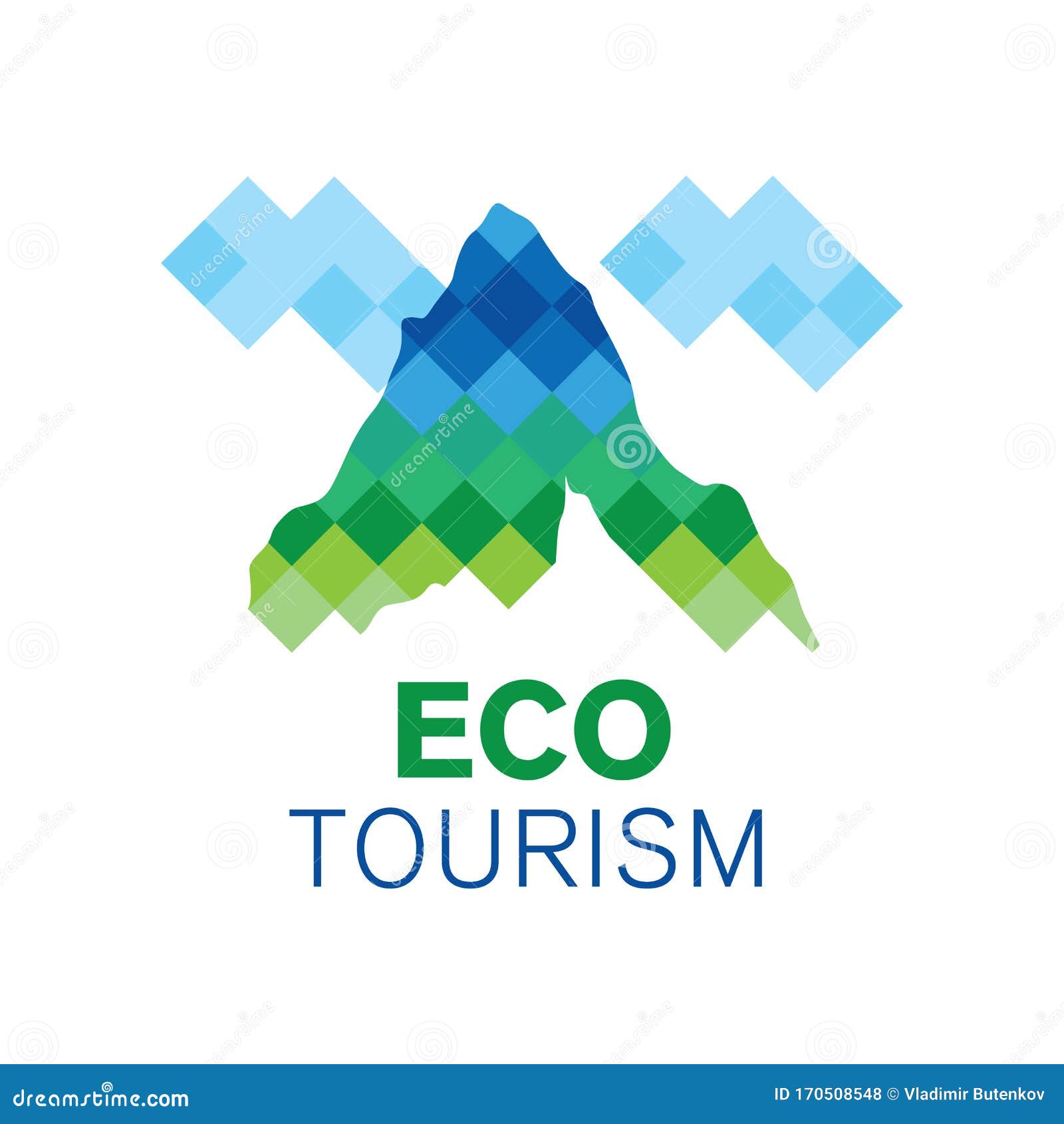Vector Logo of Eco-travel, Tourism and Camping Stock Illustration ...