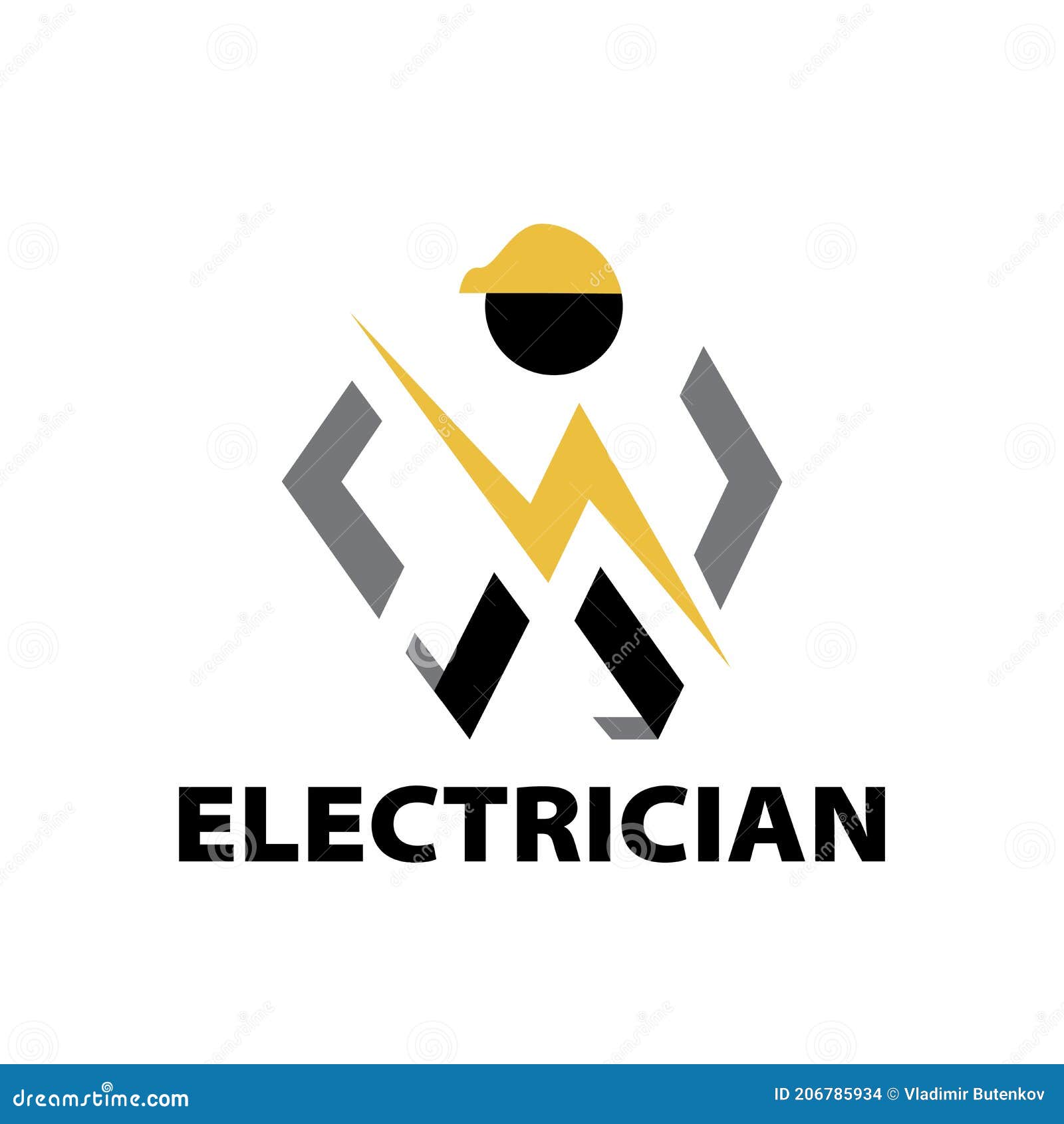 Vector Logo of Electrician and Electronics Repair Stock Illustration ...