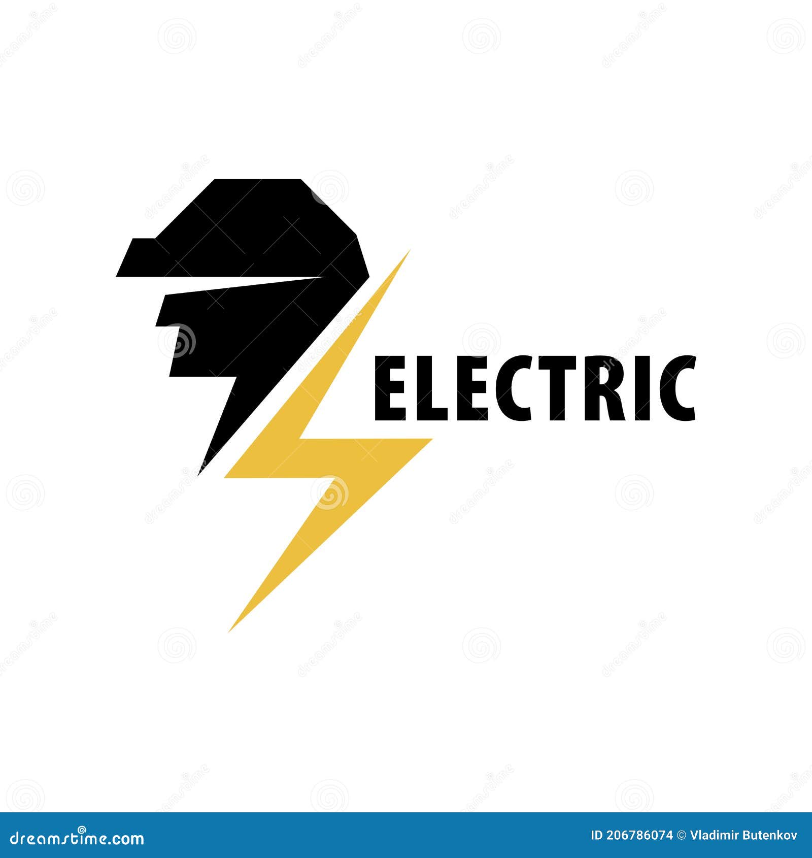 Vector Logo of Electrician and Electronics Repair Stock Illustration ...