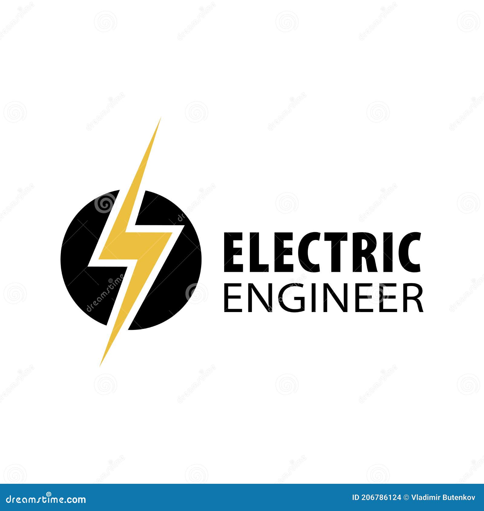 Vector Logo of Electrician and Electronics Repair Stock Illustration ...