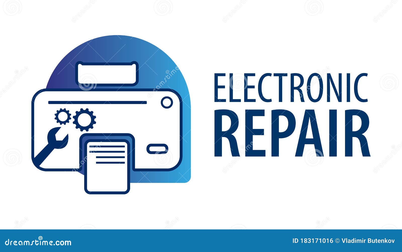 Vector Logo of the Electronics Repair Service Stock Illustration ...