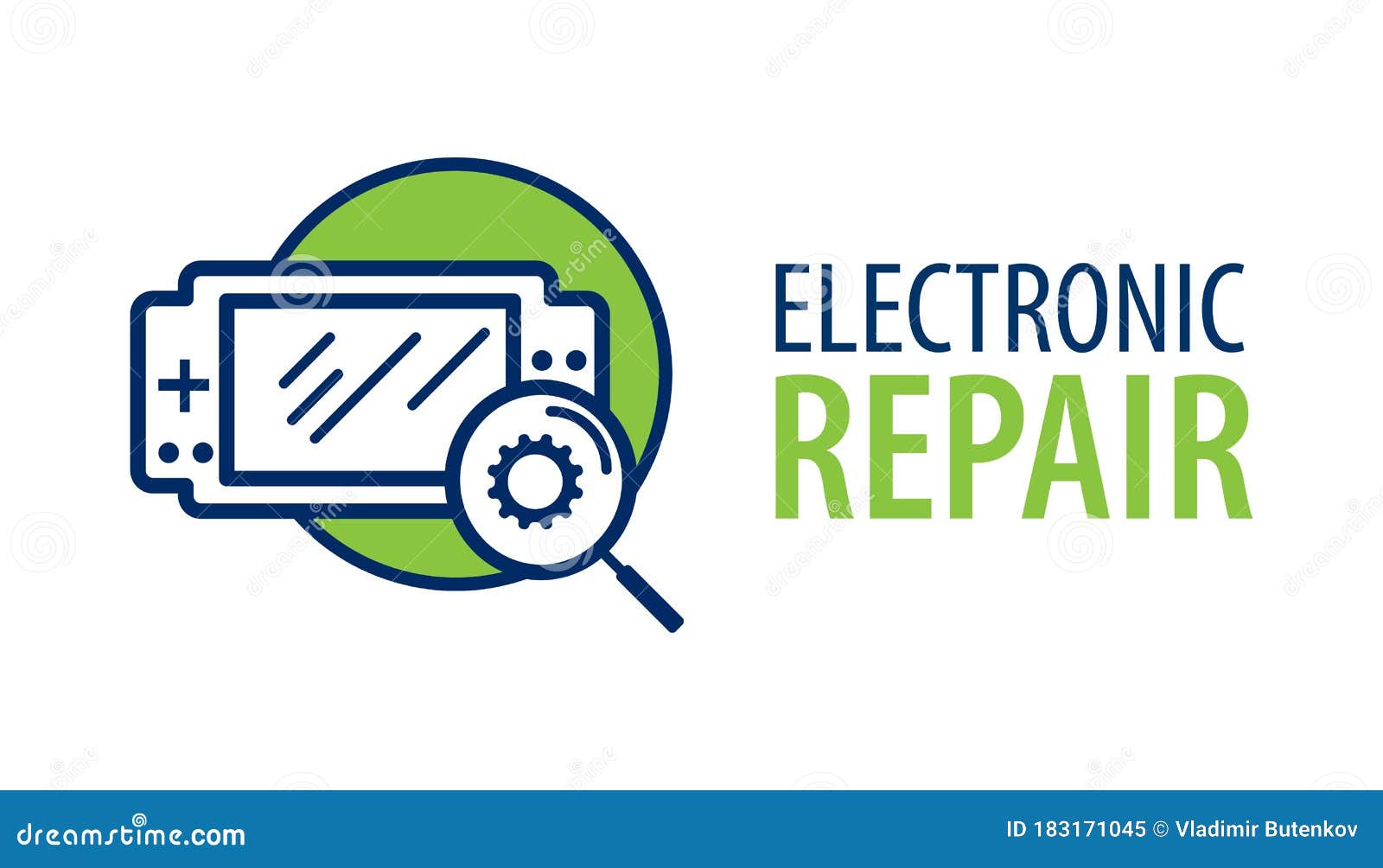 Vector Logo of the Electronics Repair Service Stock Illustration ...
