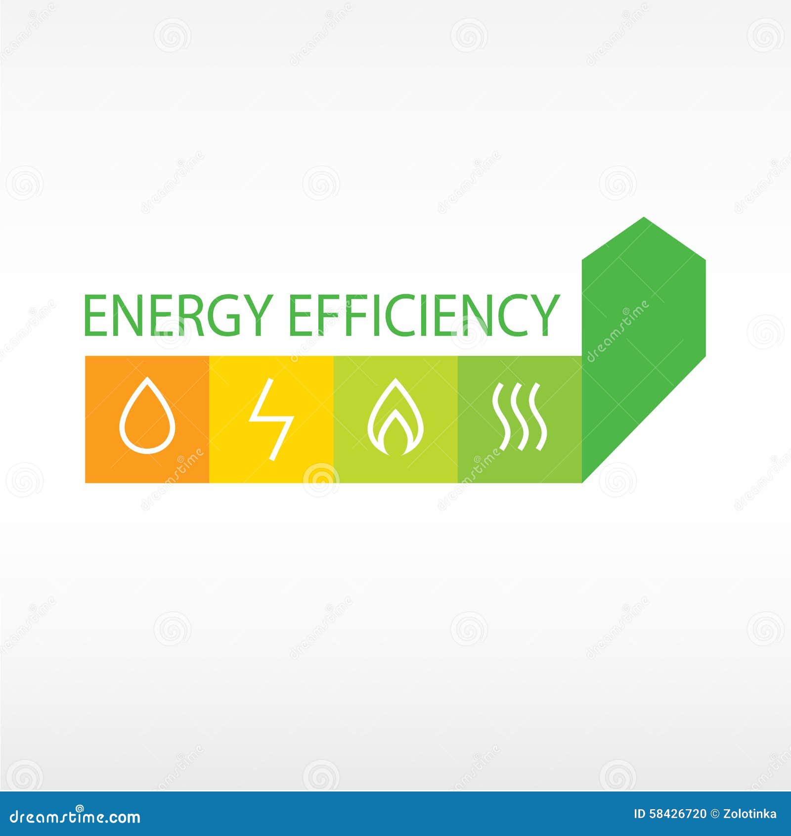 Vector Logo, Energy Efficiency Stock Vector - Illustration of icon ...