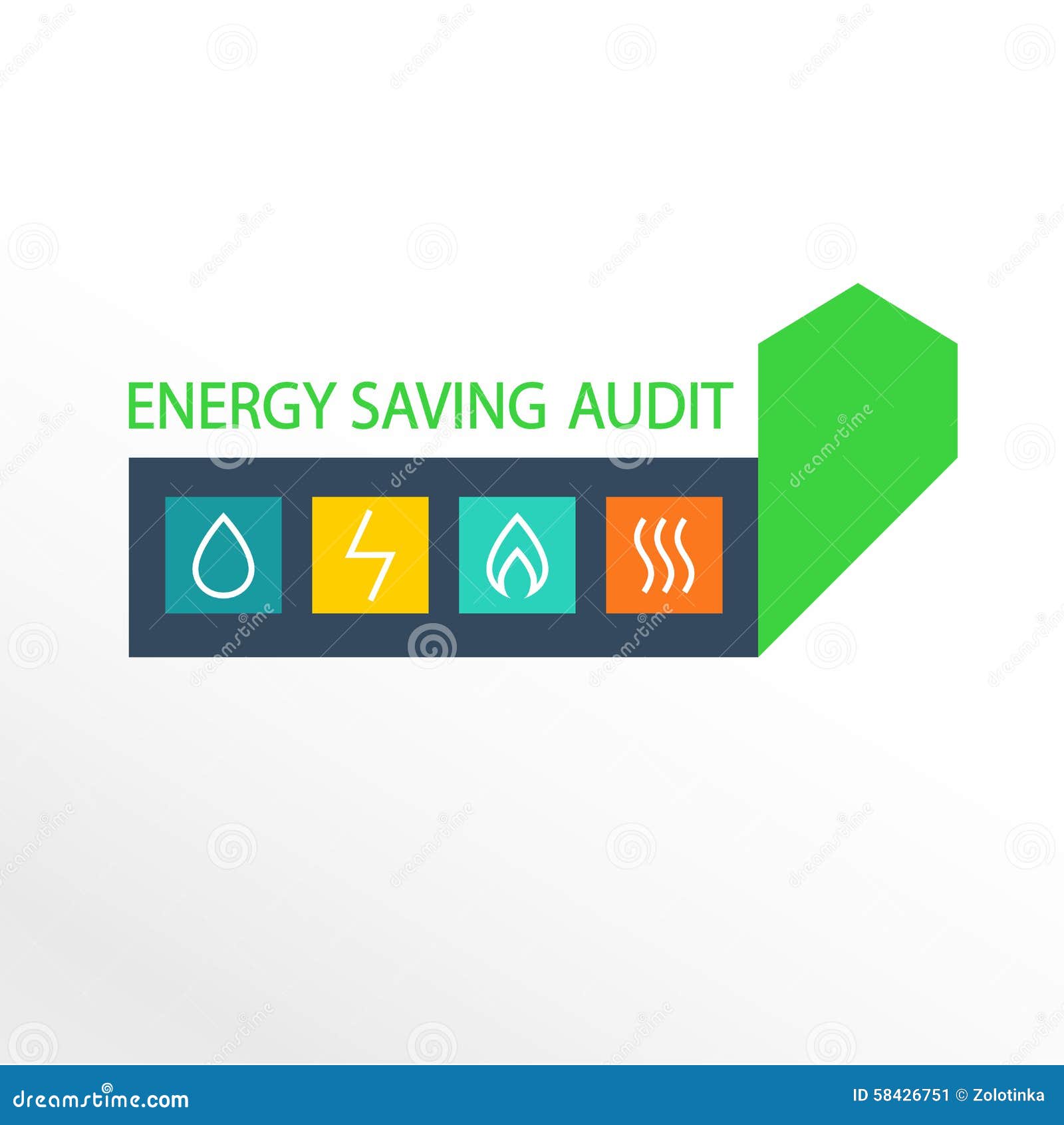 Vector Logo, Energy Efficiency Stock Vector - Illustration of green ...