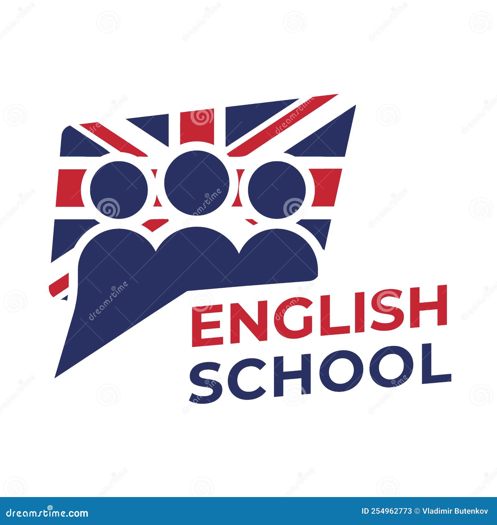 Vector Logo of the English Language School Stock Vector - Illustration ...