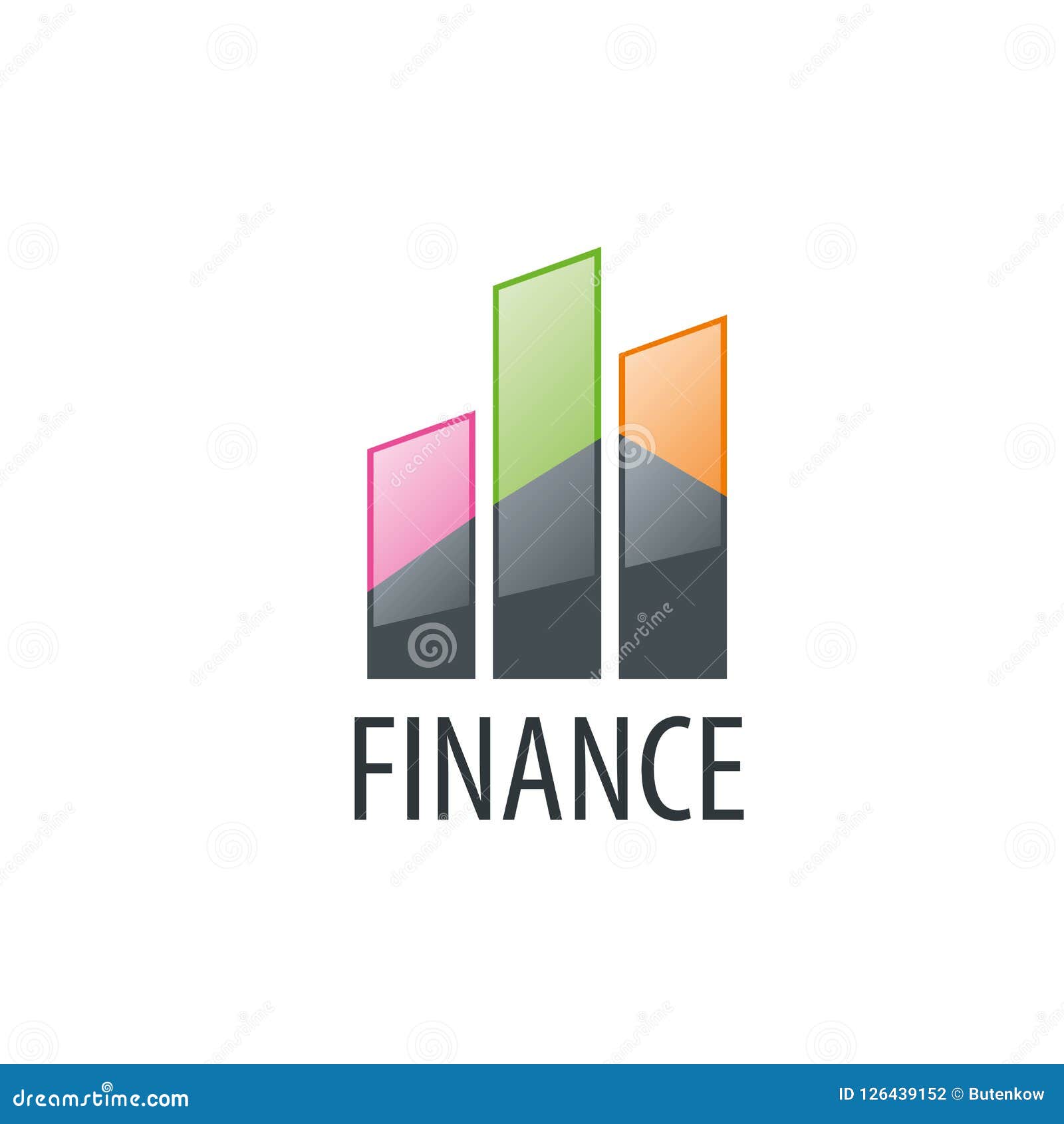 Vector logo Finance stock vector. Illustration of design - 126439152