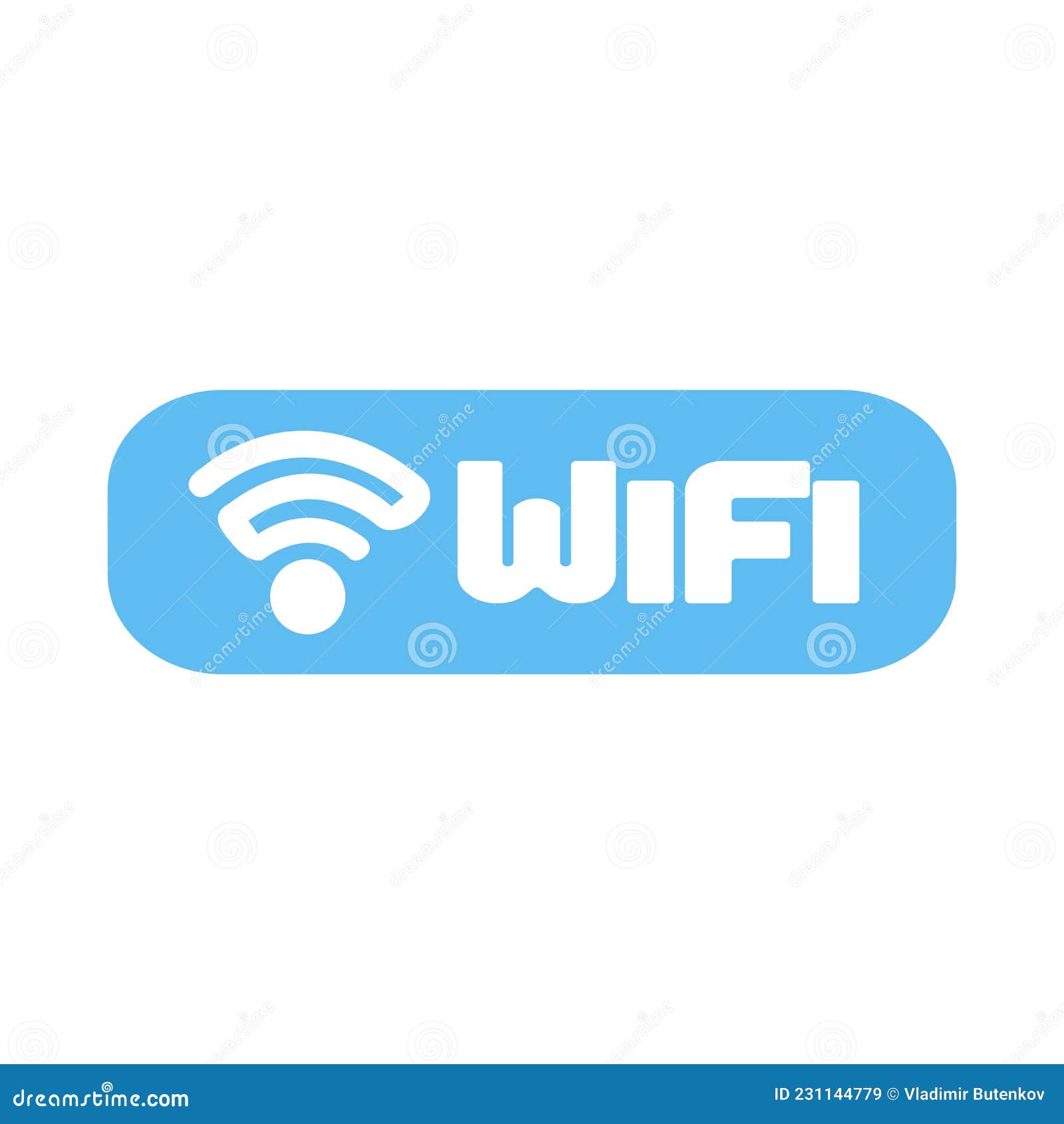 Vector Logo of Free Wi-Fi, Service and Settings Stock Vector ...