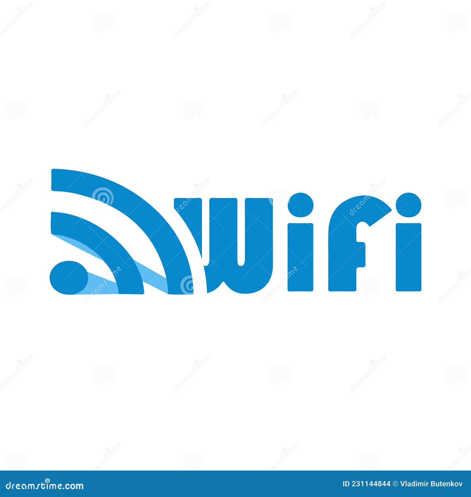 Vector Logo of Free Wi-Fi, Service and Settings Stock Vector ...