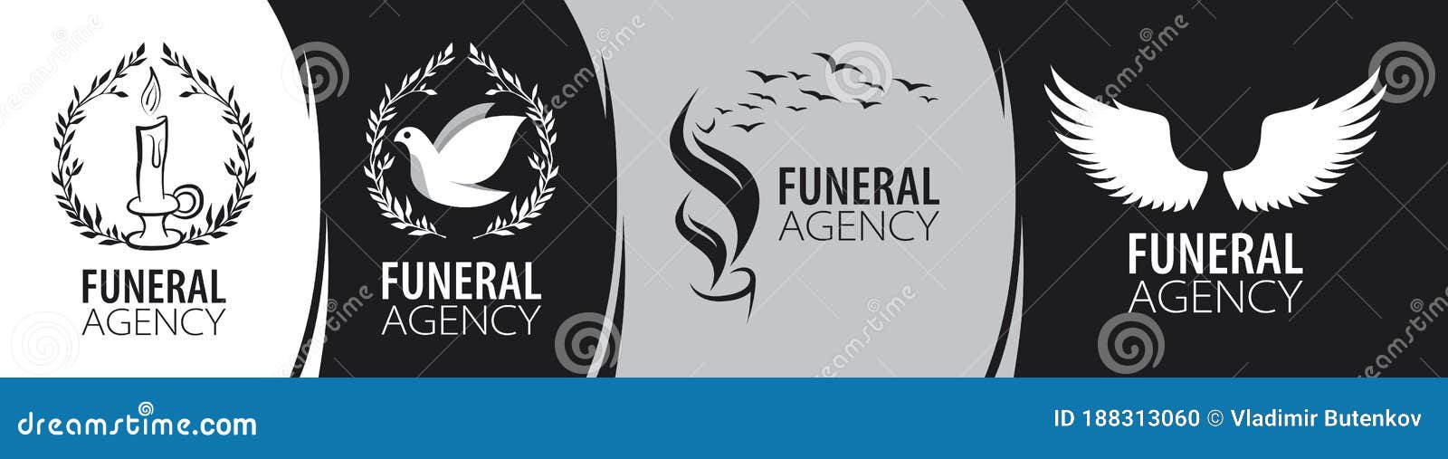 Vector Logo of Funeral and Memorial Services Stock Illustration ...