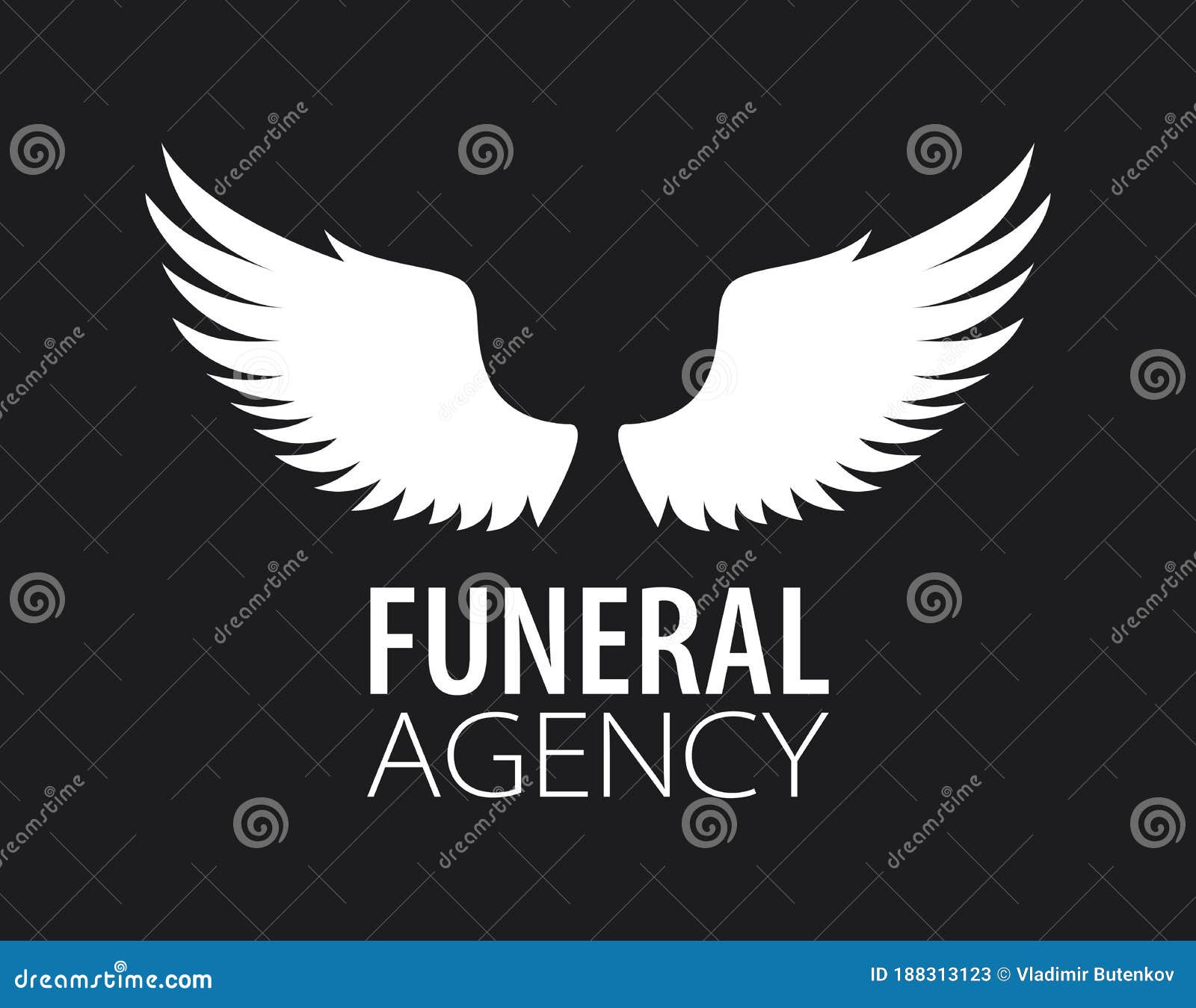 Vector Logo of Funeral and Memorial Services Stock Illustration ...