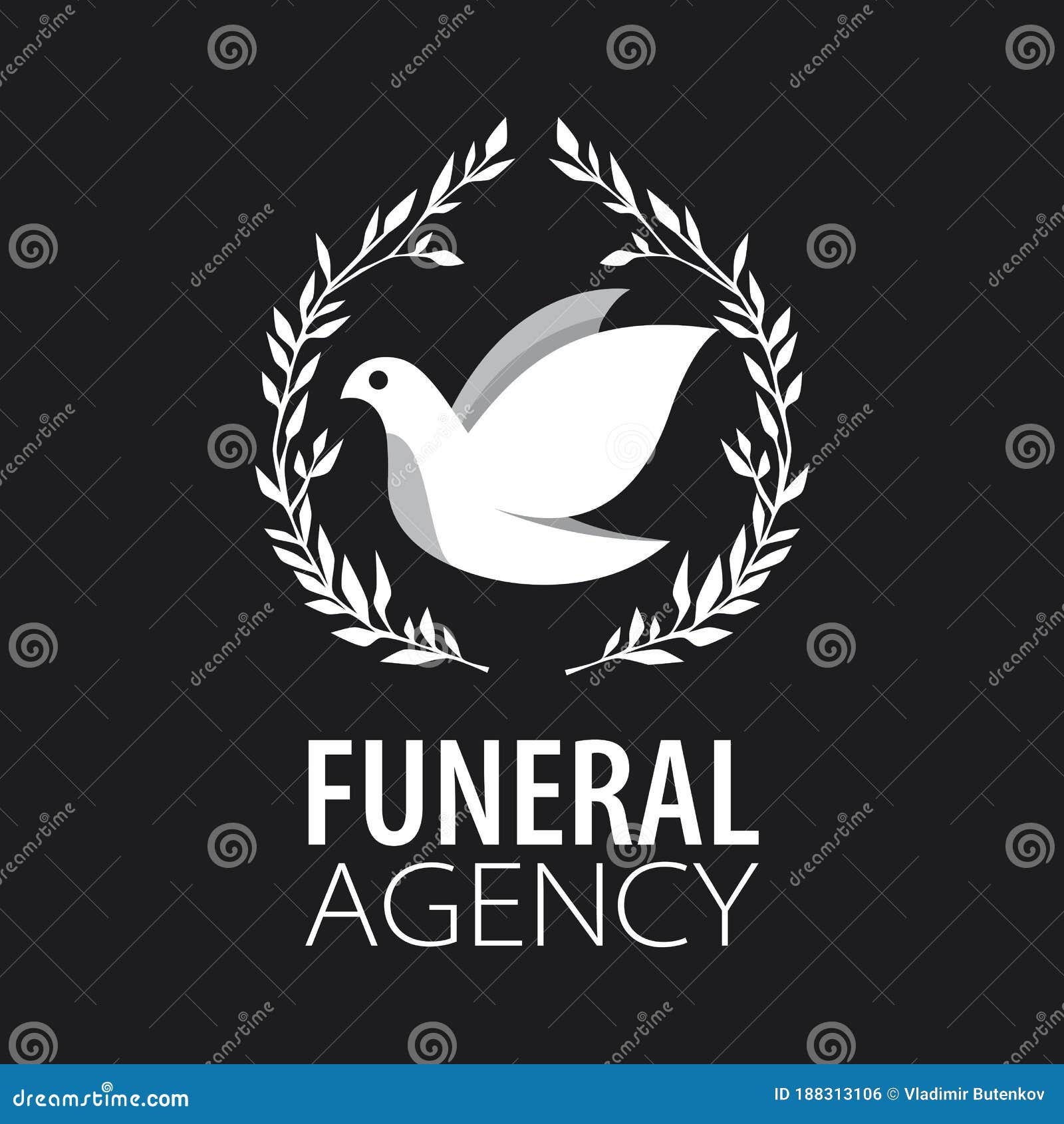 Vector Logo of Funeral and Memorial Services Stock Illustration ...