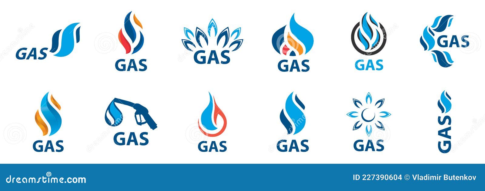 Vector Logo of the Gas Station and Equipment Stock Vector ...