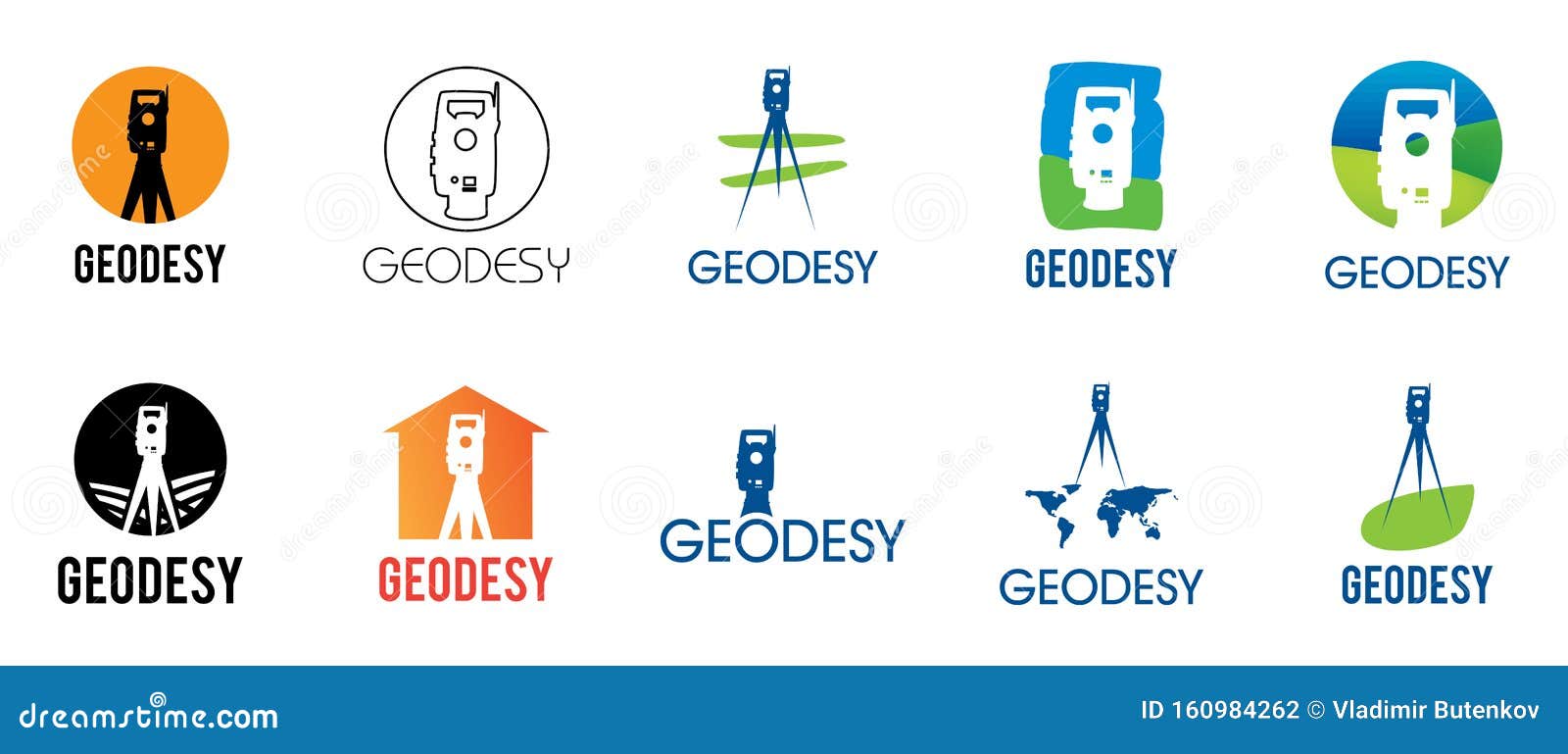 Vector Logo of Geodesy, Design and Topography Stock Illustration ...
