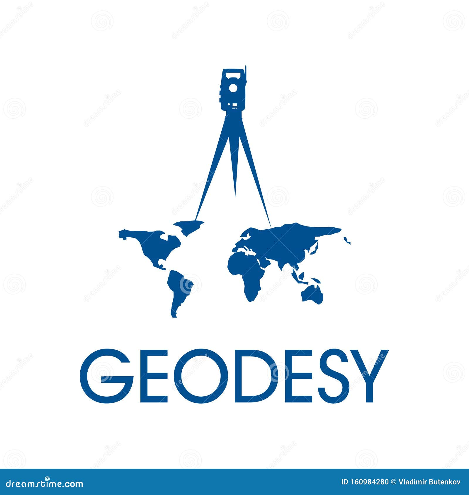 Vector Logo of Geodesy, Design and Topography Stock Illustration ...