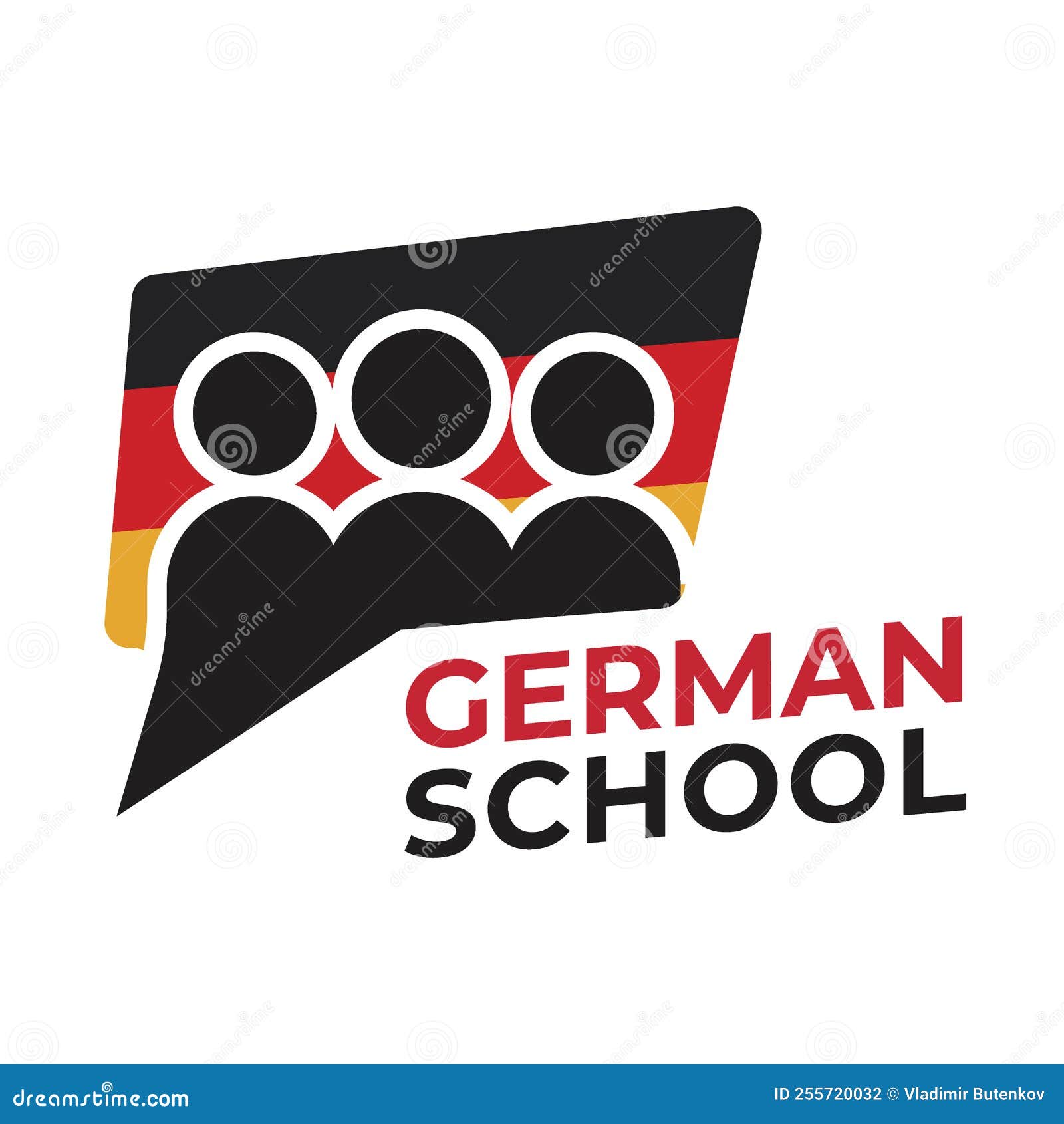 Vector Logo of the German Language School Stock Vector - Illustration ...