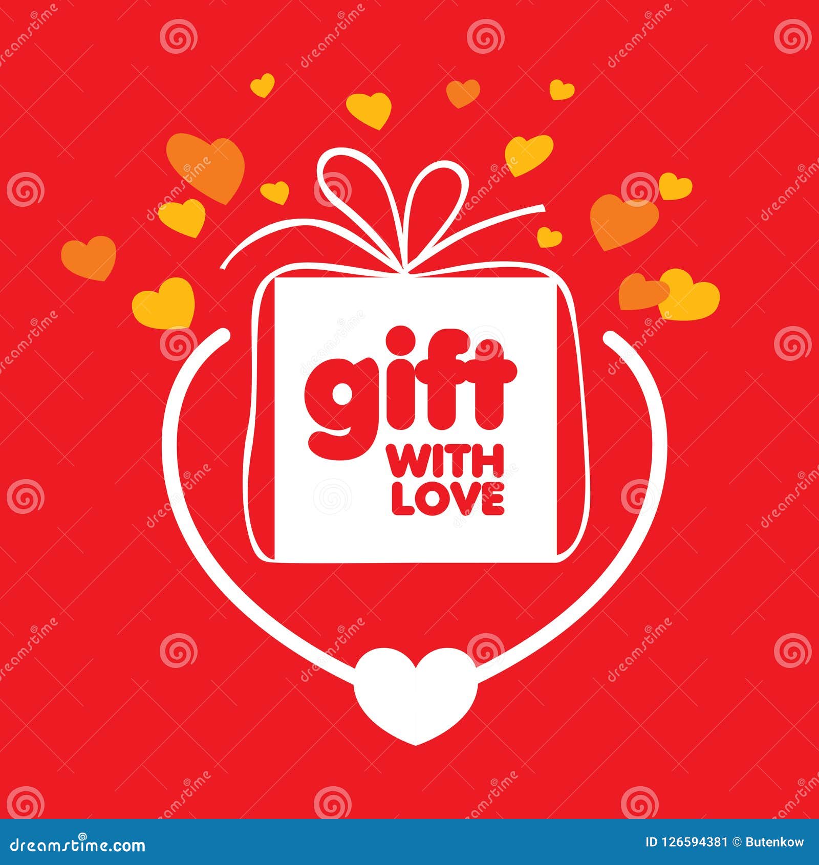 Vector logo for gifts stock vector. Illustration of company - 126594381