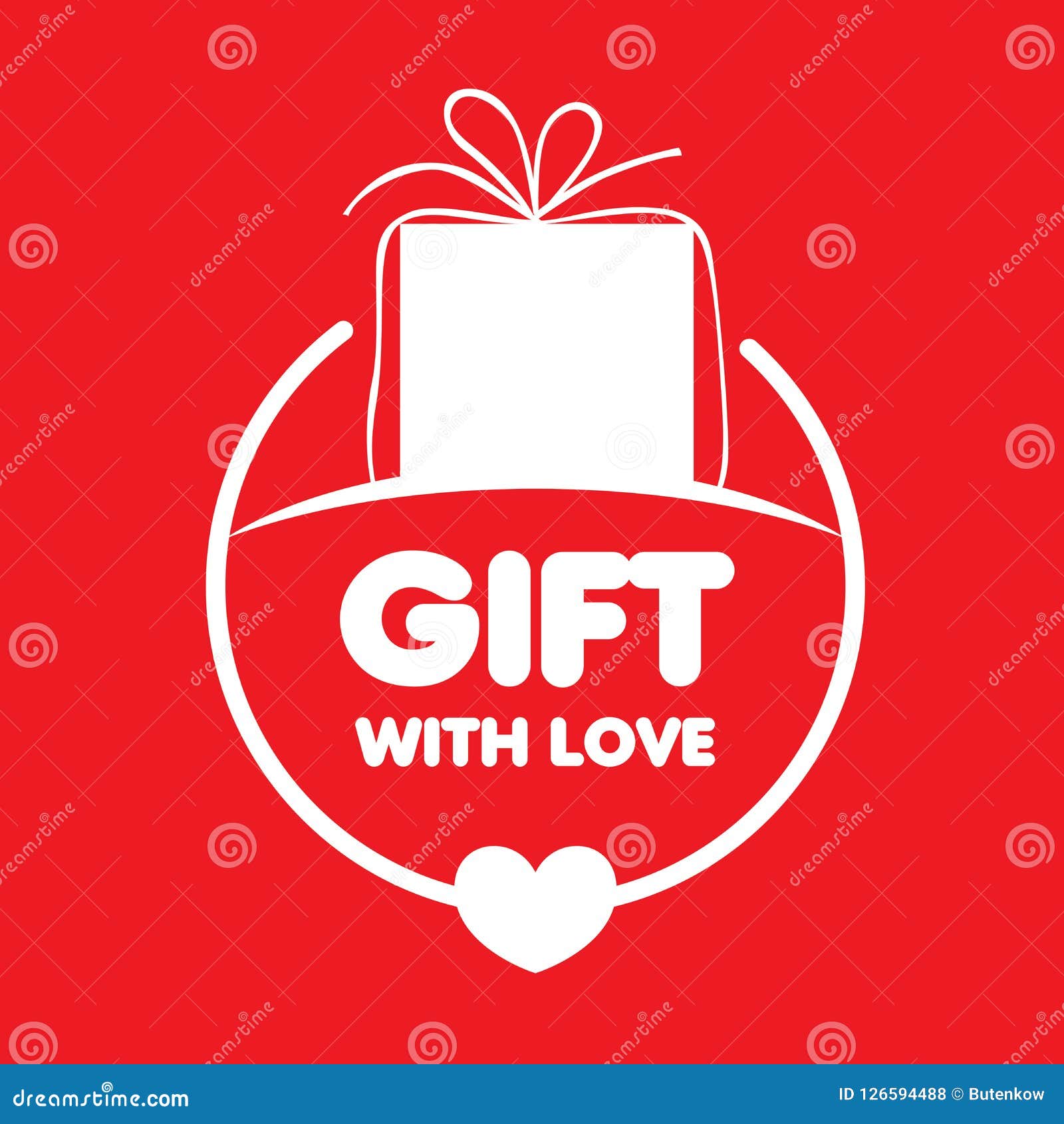 Vector logo for gifts stock vector. Illustration of icon - 126594488