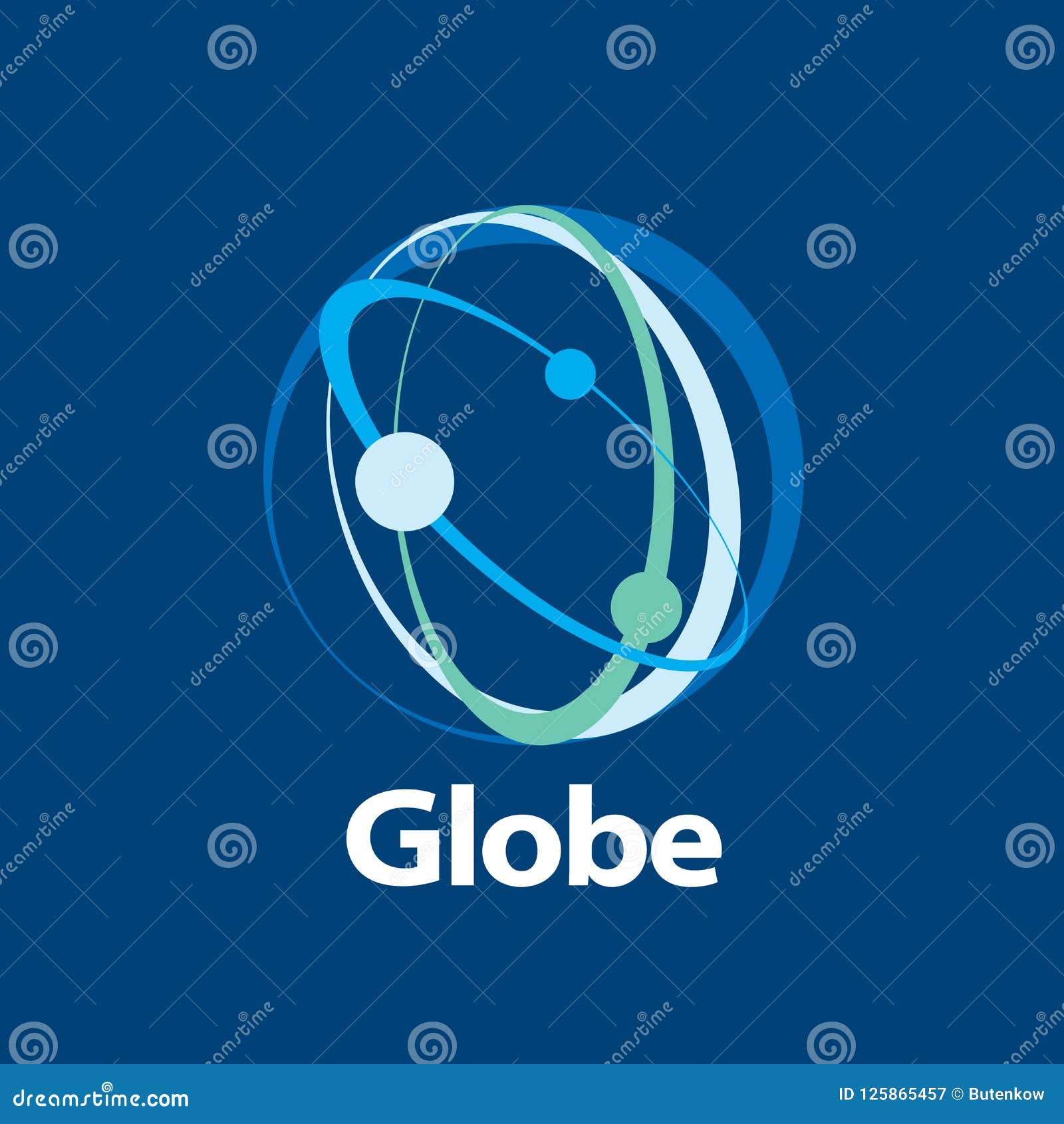 Vector logo globe stock vector. Illustration of design - 125865457
