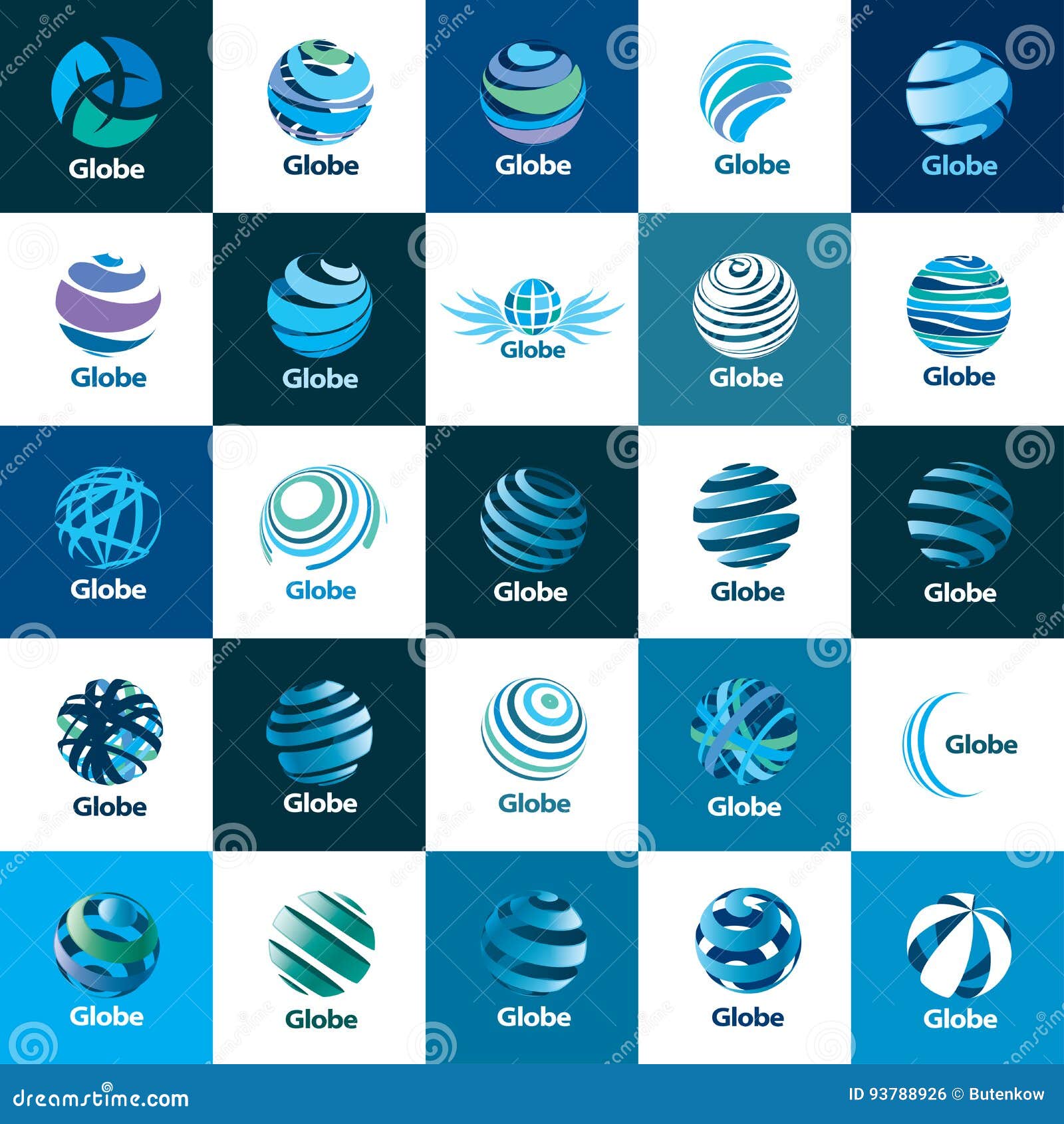 Vector logo globe stock vector. Illustration of internet - 93788926