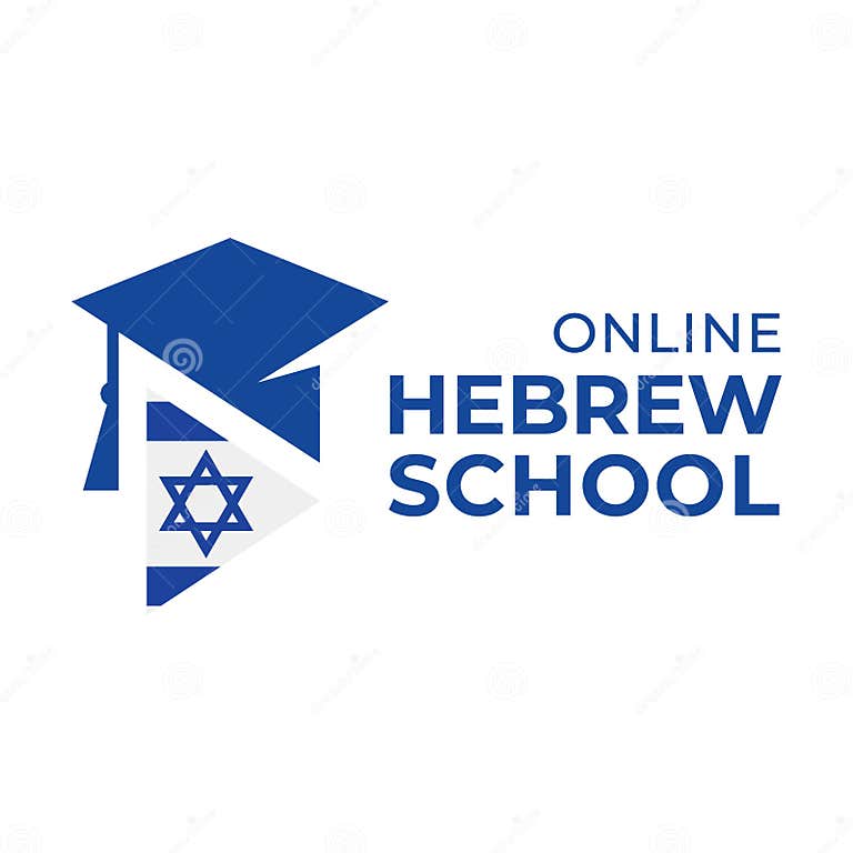 Vector Logo of the Hebrew Language School Stock Vector - Illustration ...