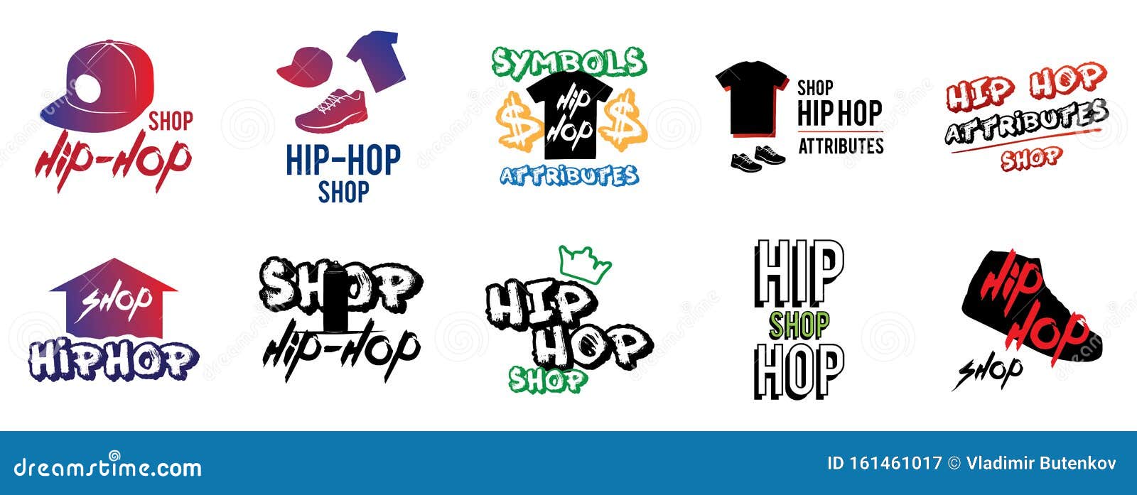 Vector Logo for Hip Hop Clothing Store, Things Stock Illustration ...
