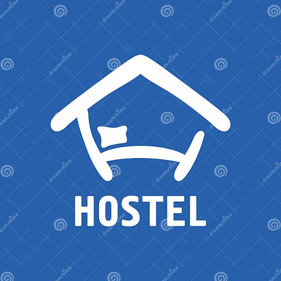 Vector Logo of the Hostel and Hotel Stock Illustration - Illustration ...