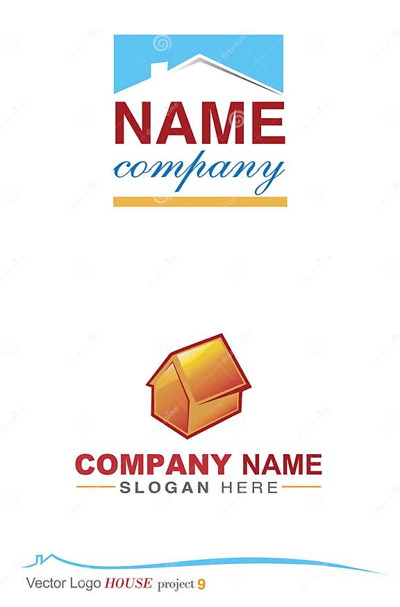Vector Logo House Project 9 Stock Vector - Illustration of modern, city ...