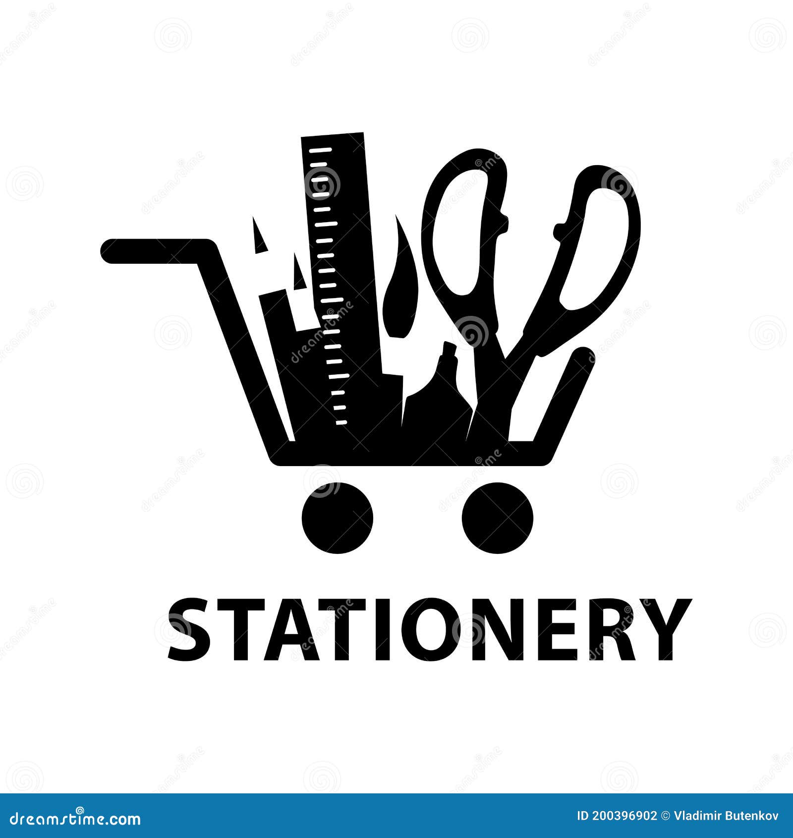 Vector Logo, Icon for a Stationery Store Stock Illustration ...
