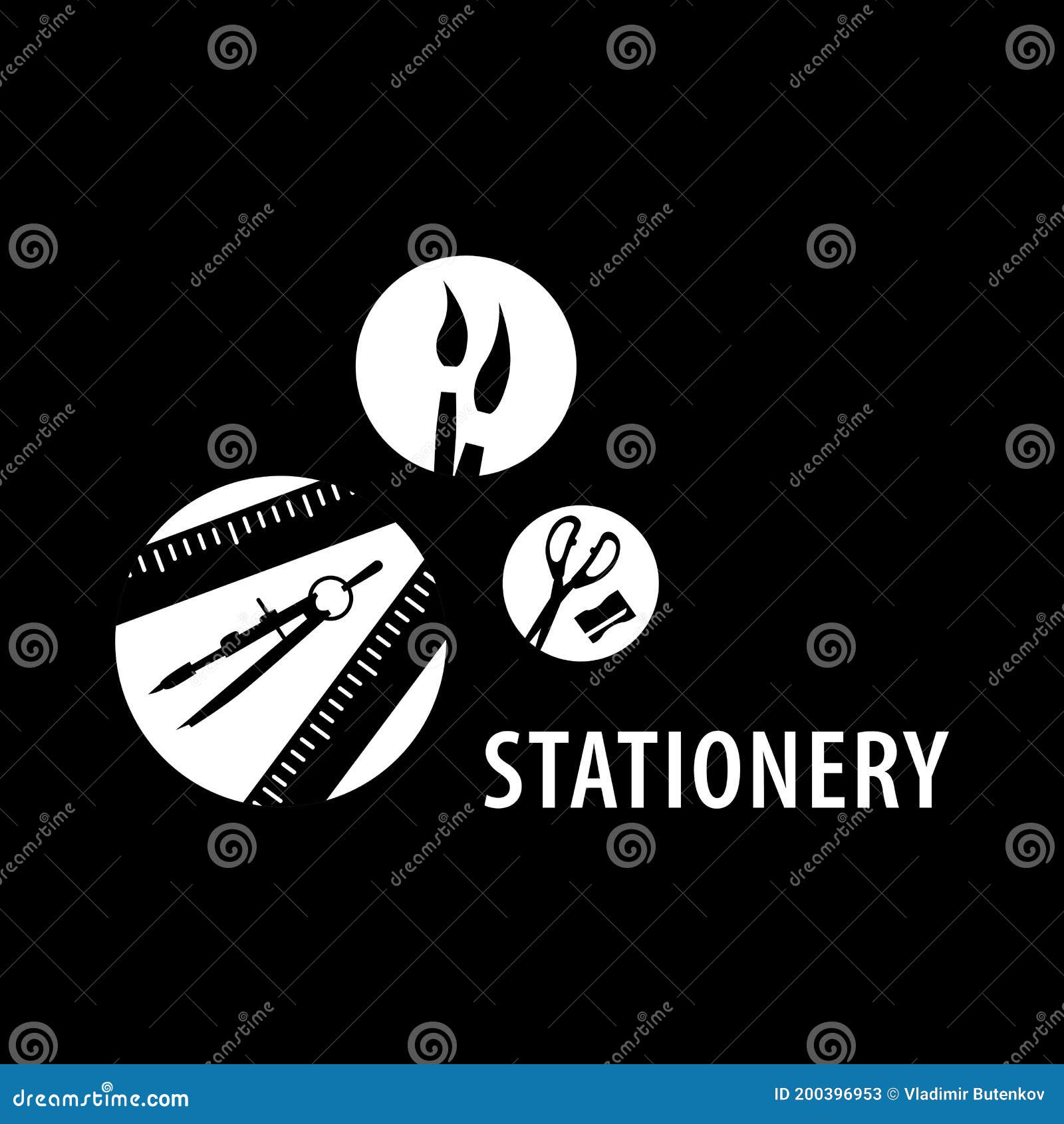 Vector Logo, Icon for a Stationery Store Stock Illustration ...