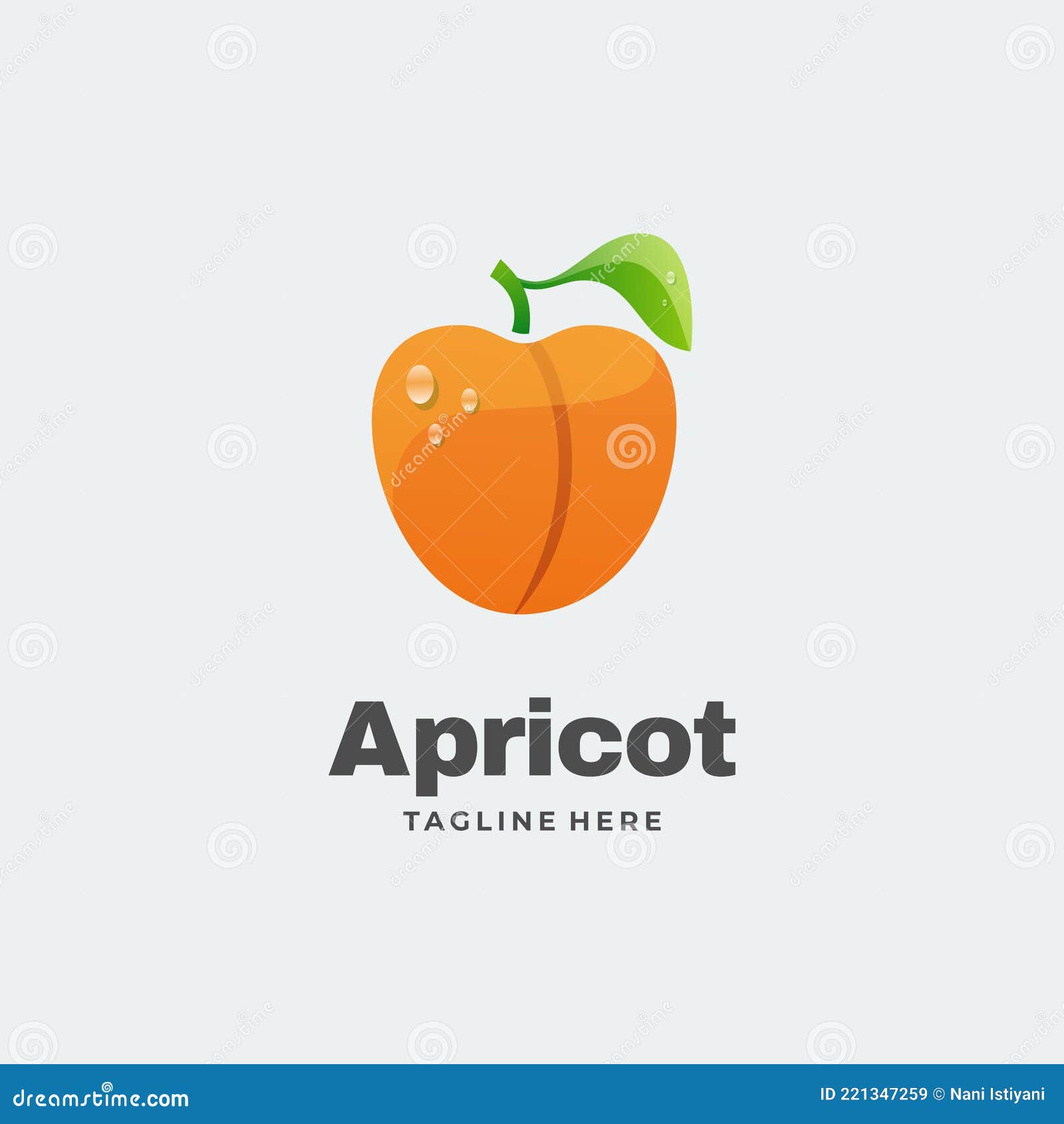 Apricot Gradient Colorful stock vector. Illustration of branding ...