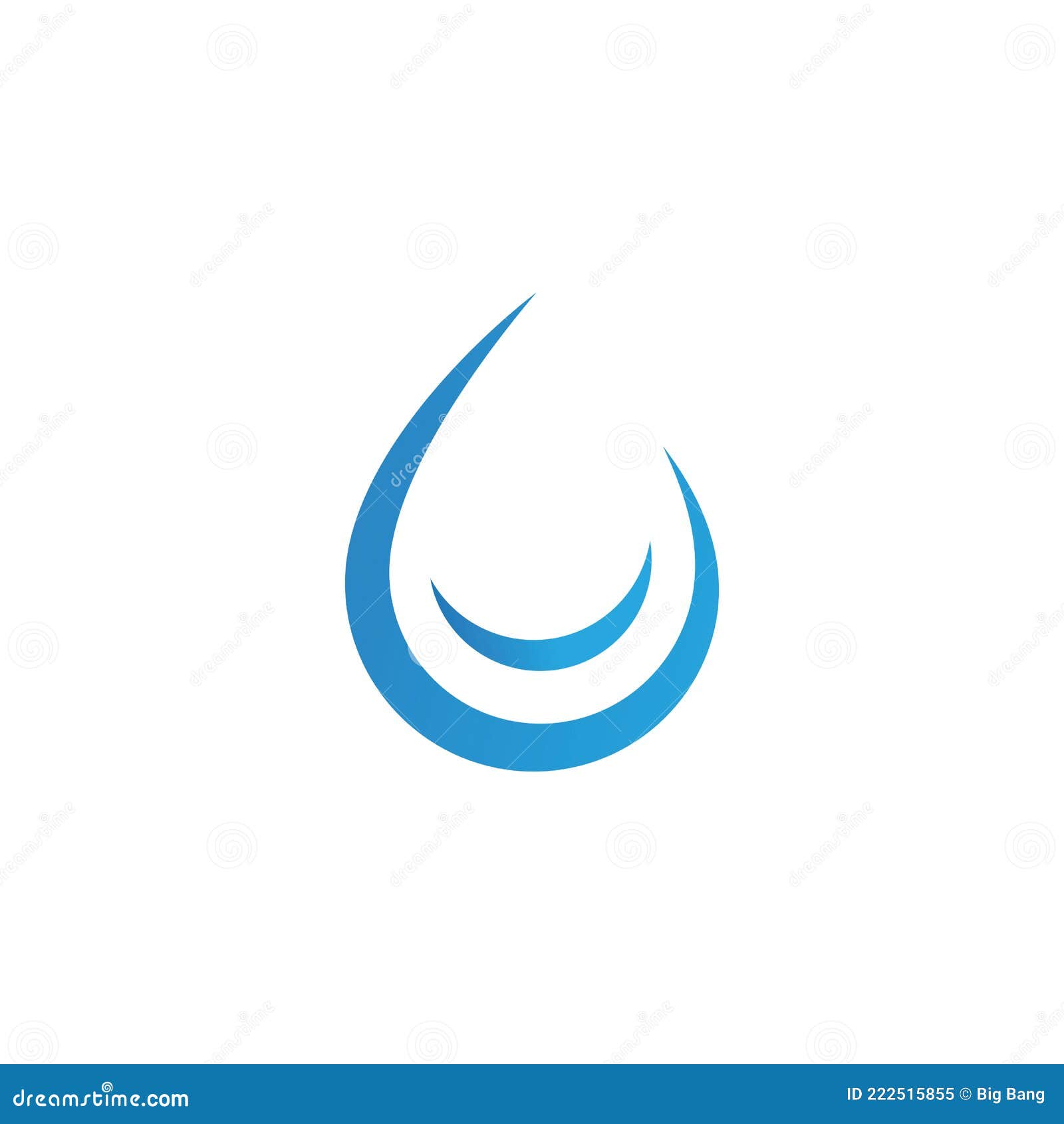 Vector Logo Illustration Water Gradient Color Stock Vector ...